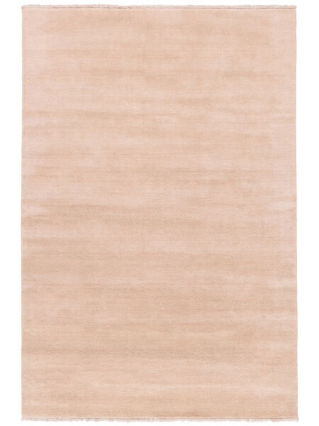 Handloom fringes - Light Pink 300 x 400 cm Wool Rug - Rugvista