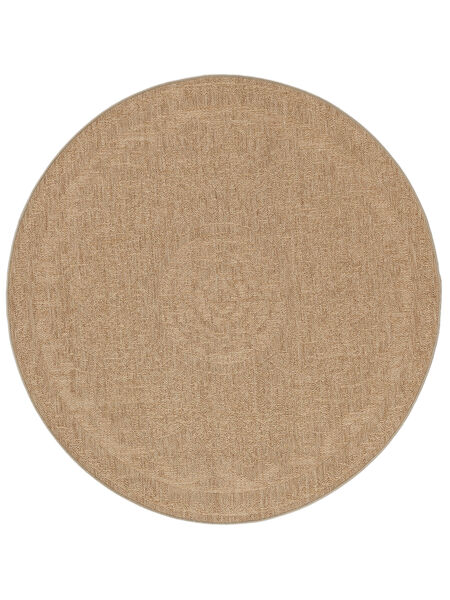 Rugvista Essential - Minelli Plain - Beige, Round Ø 160 cm Rug - Rugvista