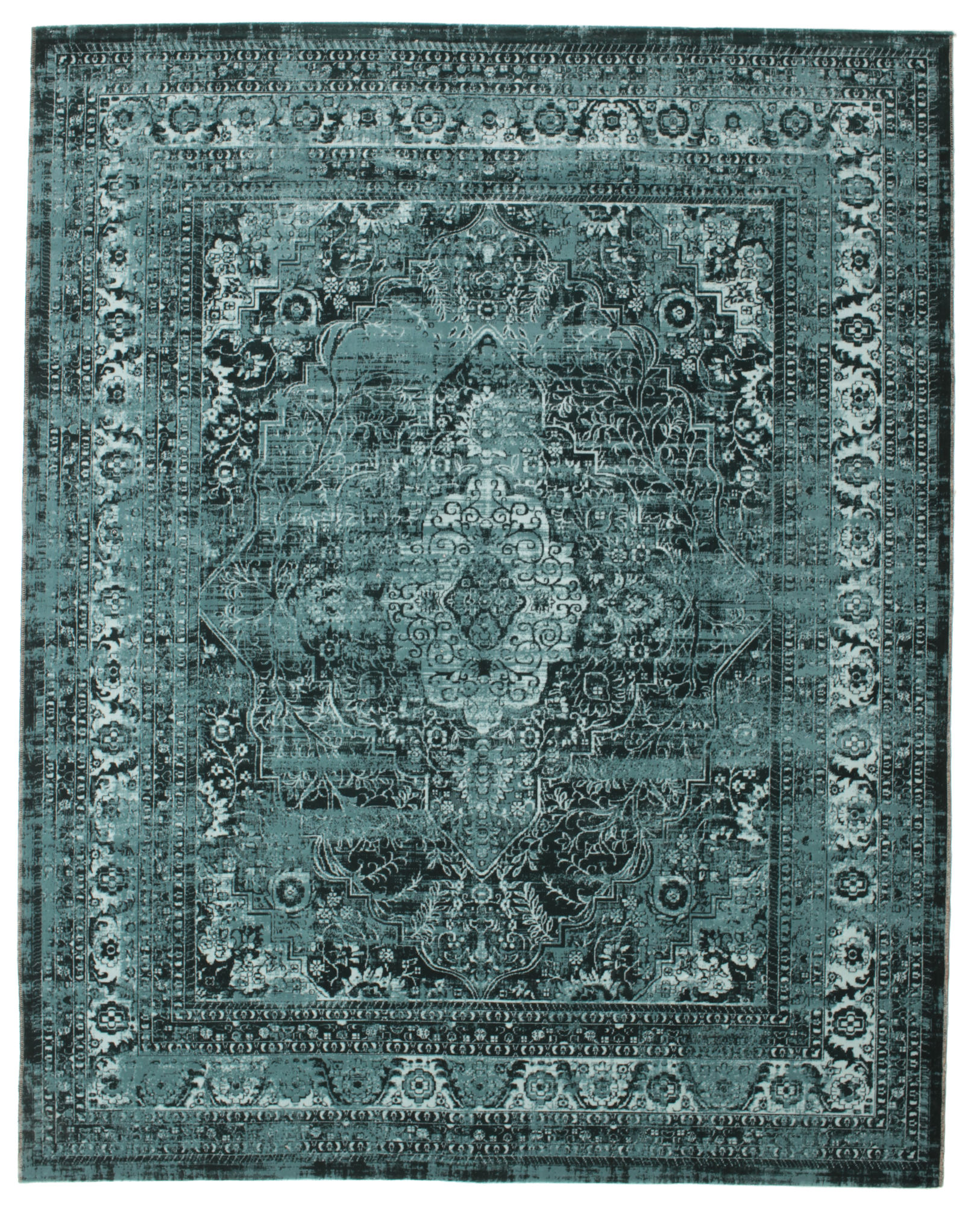 Jacinda - Dark Teal 250 x 300 cm Rug - Rugvista