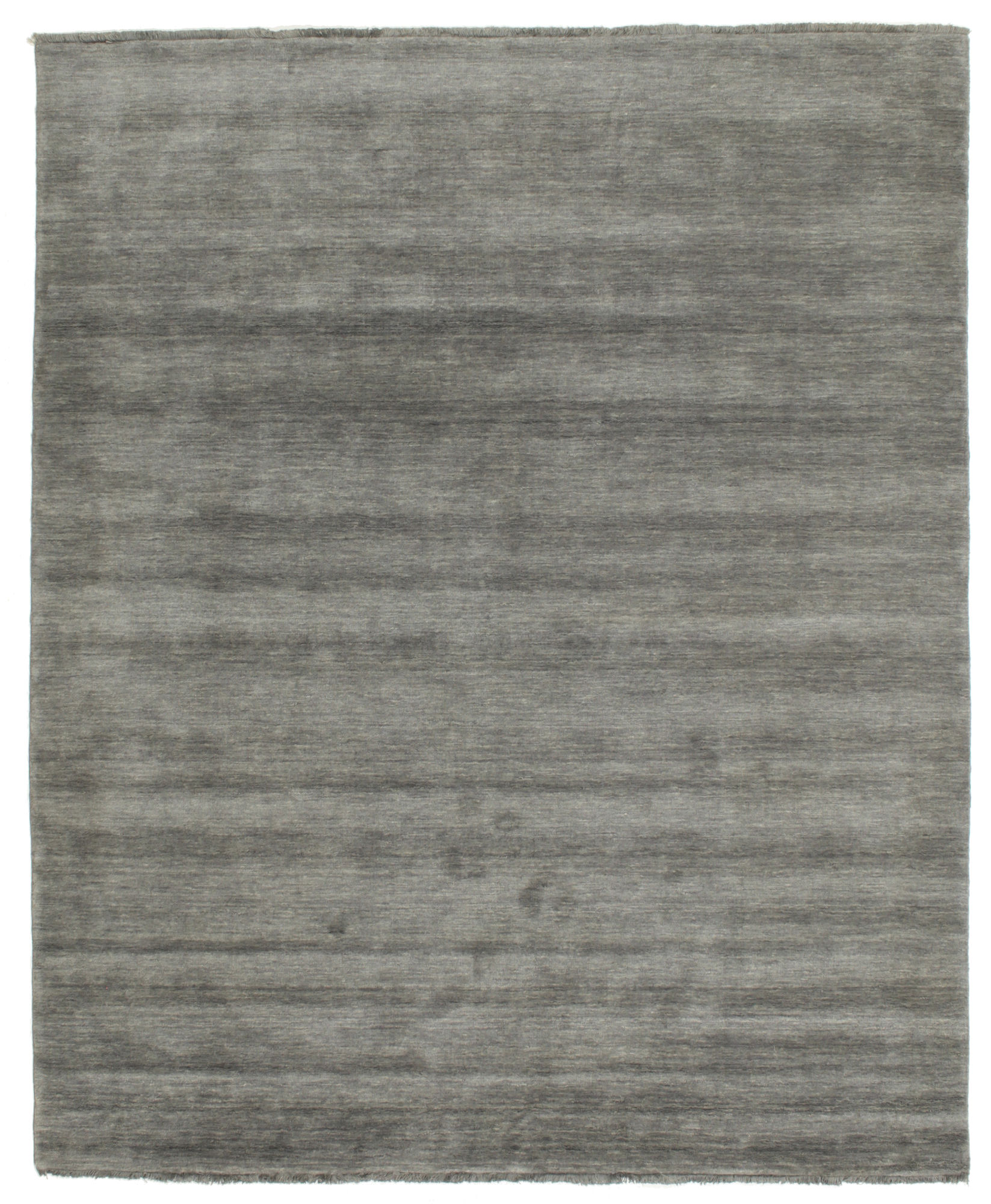 Handloom fringes - Dark Grey 200 x 250 cm Wool Rug - Rugvista