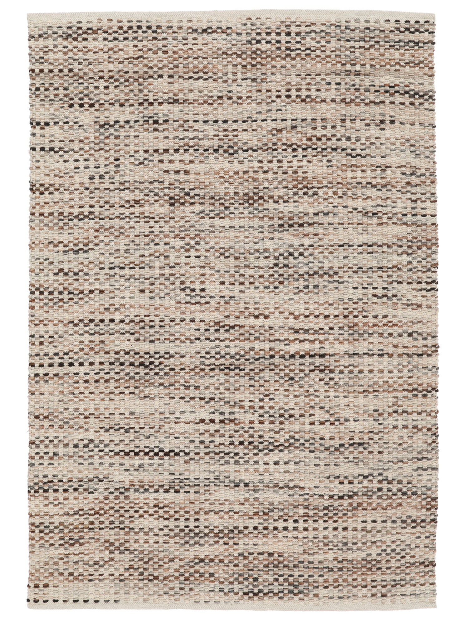 Pebbles - Brown / Multicolor 200 x 300 cm Wool Rug - Rugvista