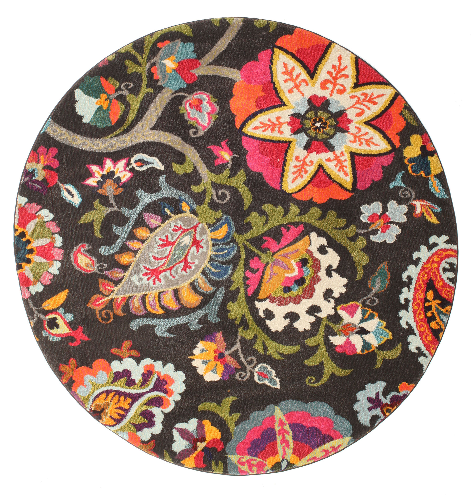 Rugvista Essential - Allegra - Multicolor, Round Ø 200 cm Rug - Rugvista