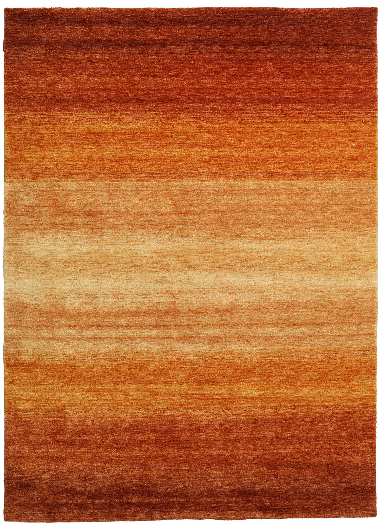 Gabbeh Rainbow - Rust Red 210 x 290 cm Wool Rug - Rugvista