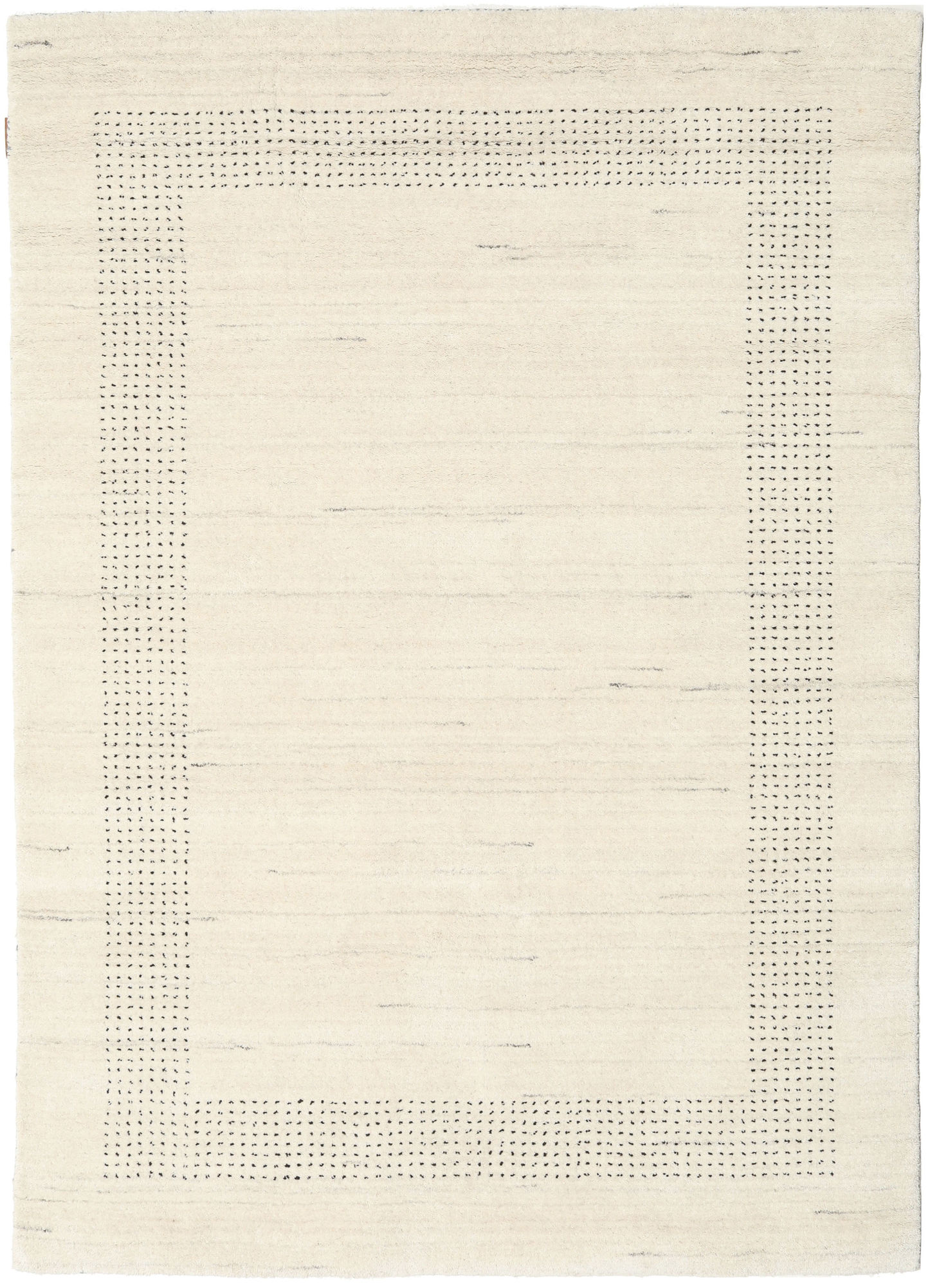 Handloom Gabba - Natural White 140 x 200 cm Wool Rug - Rugvista