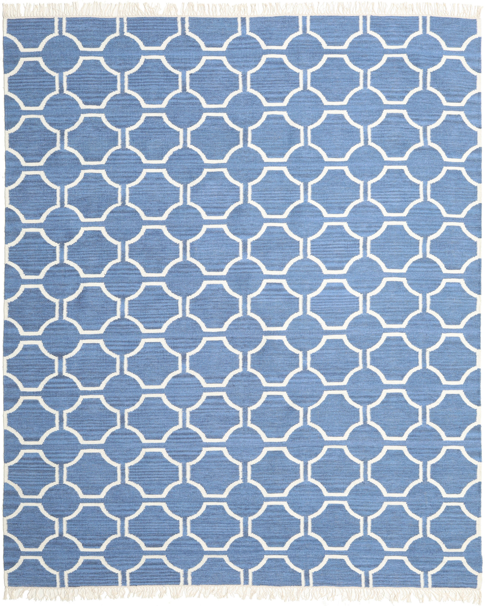 London - Blue / Off White 250 x 300 cm Wool Rug - Rugvista