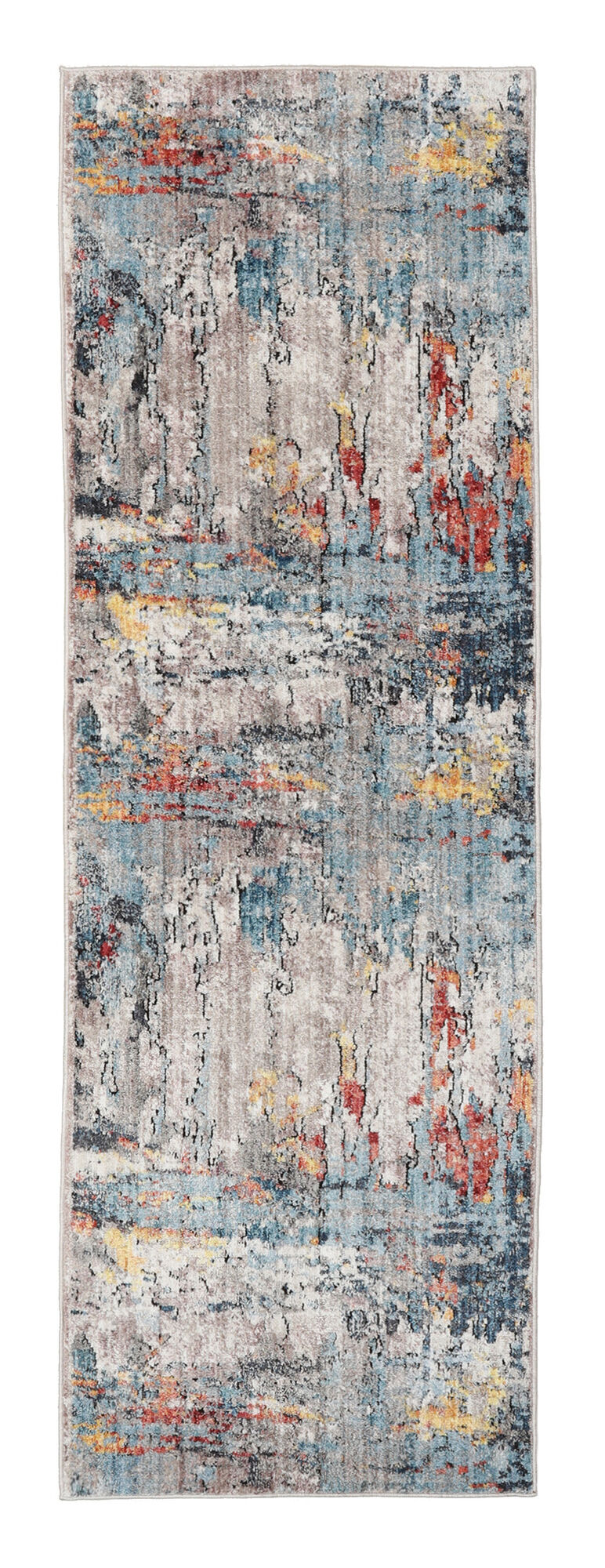 Lorentz - Grey / Multicolor, Runner 80 x 250 cm Rug - Rugvista