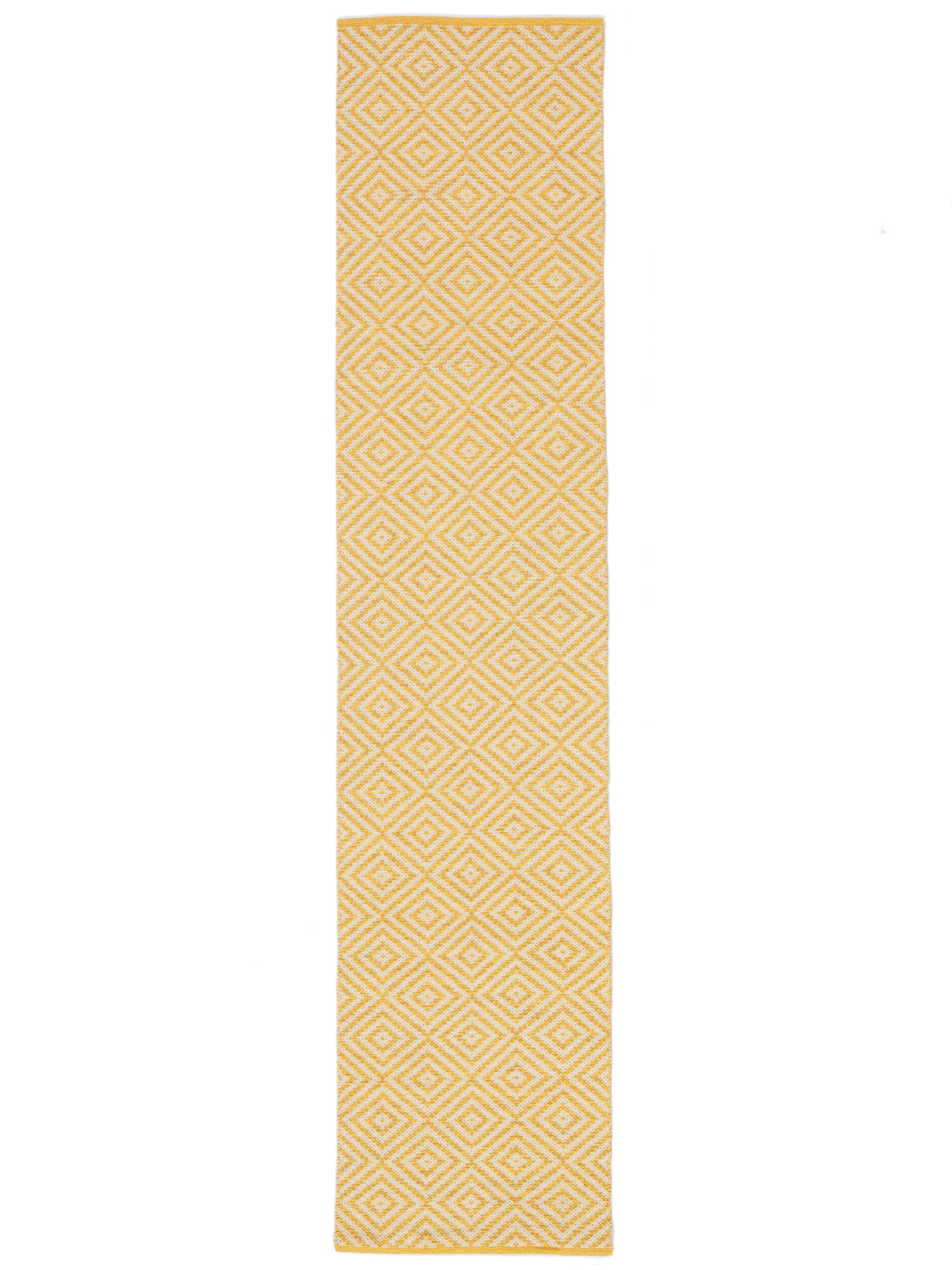 Rugvista Essential - Solveig - Yellow / White, Runner 80 x 350 cm ...