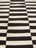Moderno - Black / White 200 x 300 cm Cotton Rug - Rugvista