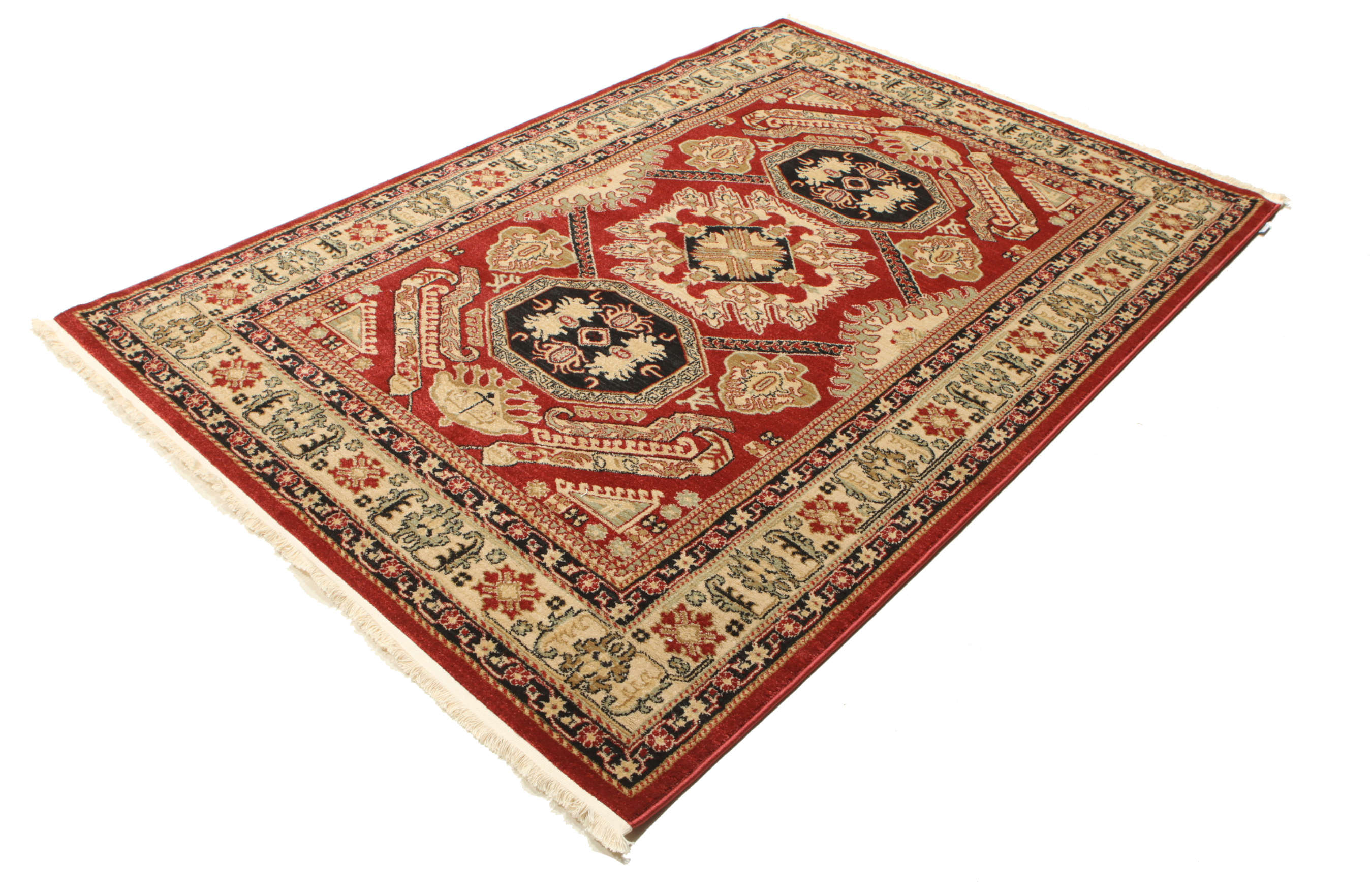 Kazak Mirvan - Rouge / Beige 160 x 230 cm Tapis - Rugvista
