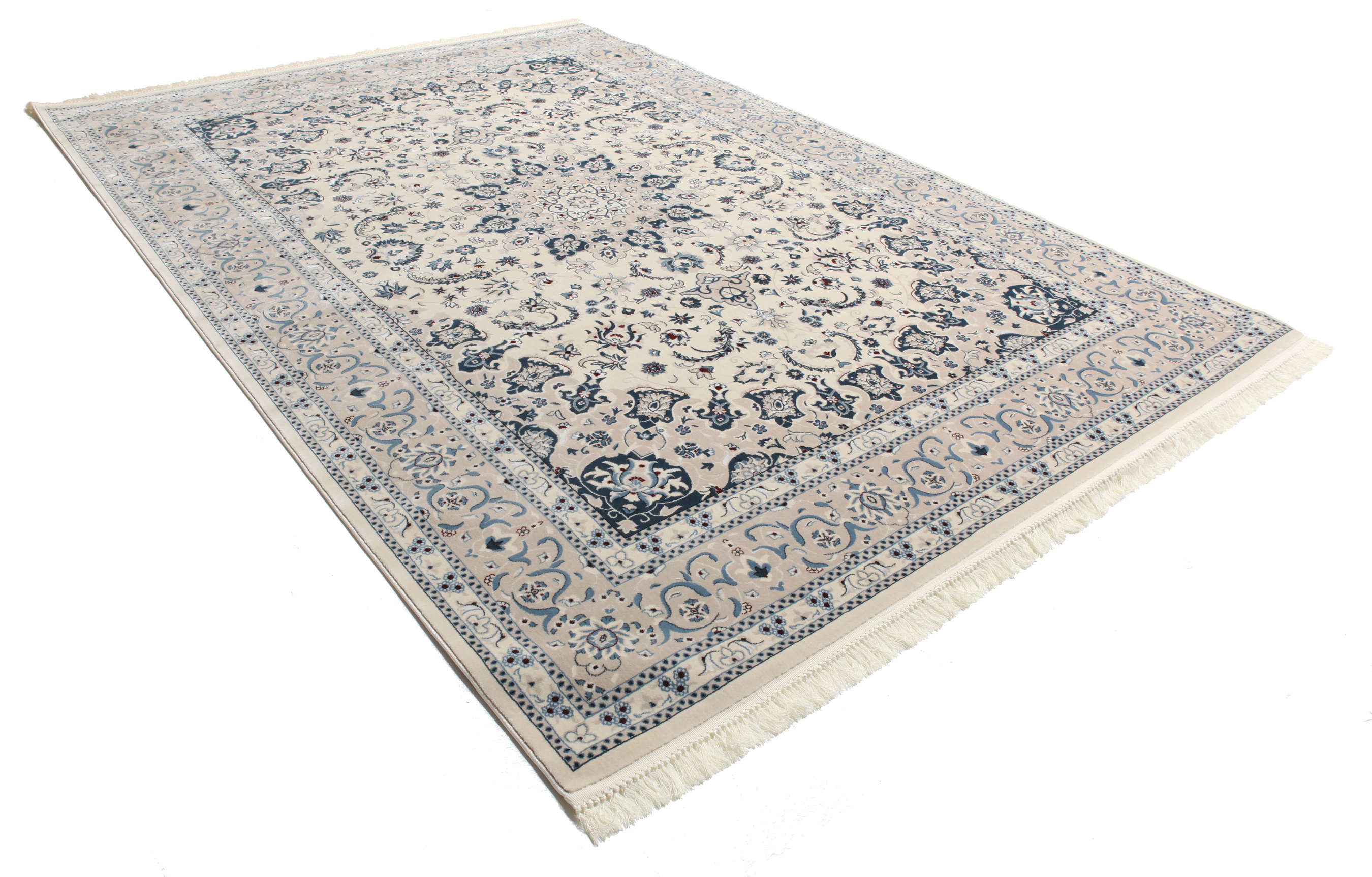 Nain Emilia - Beige / Blue 250 x 350 cm Rug - Rugvista
