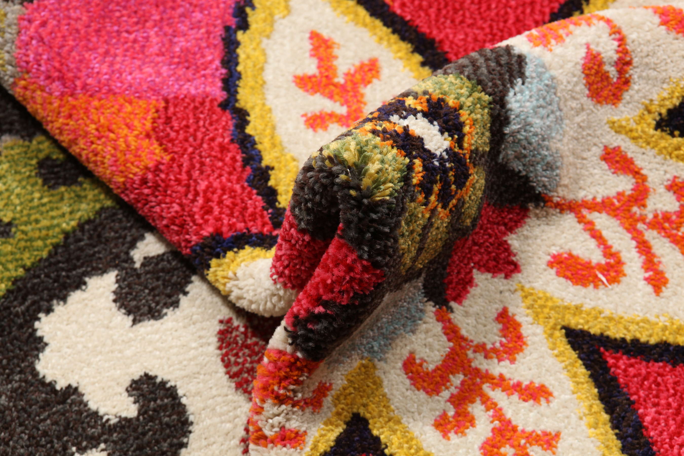 Rugvista Essential - Allegra - マルチカラー, ラウンド Ø 200 cm 絨毯 - Rugvista