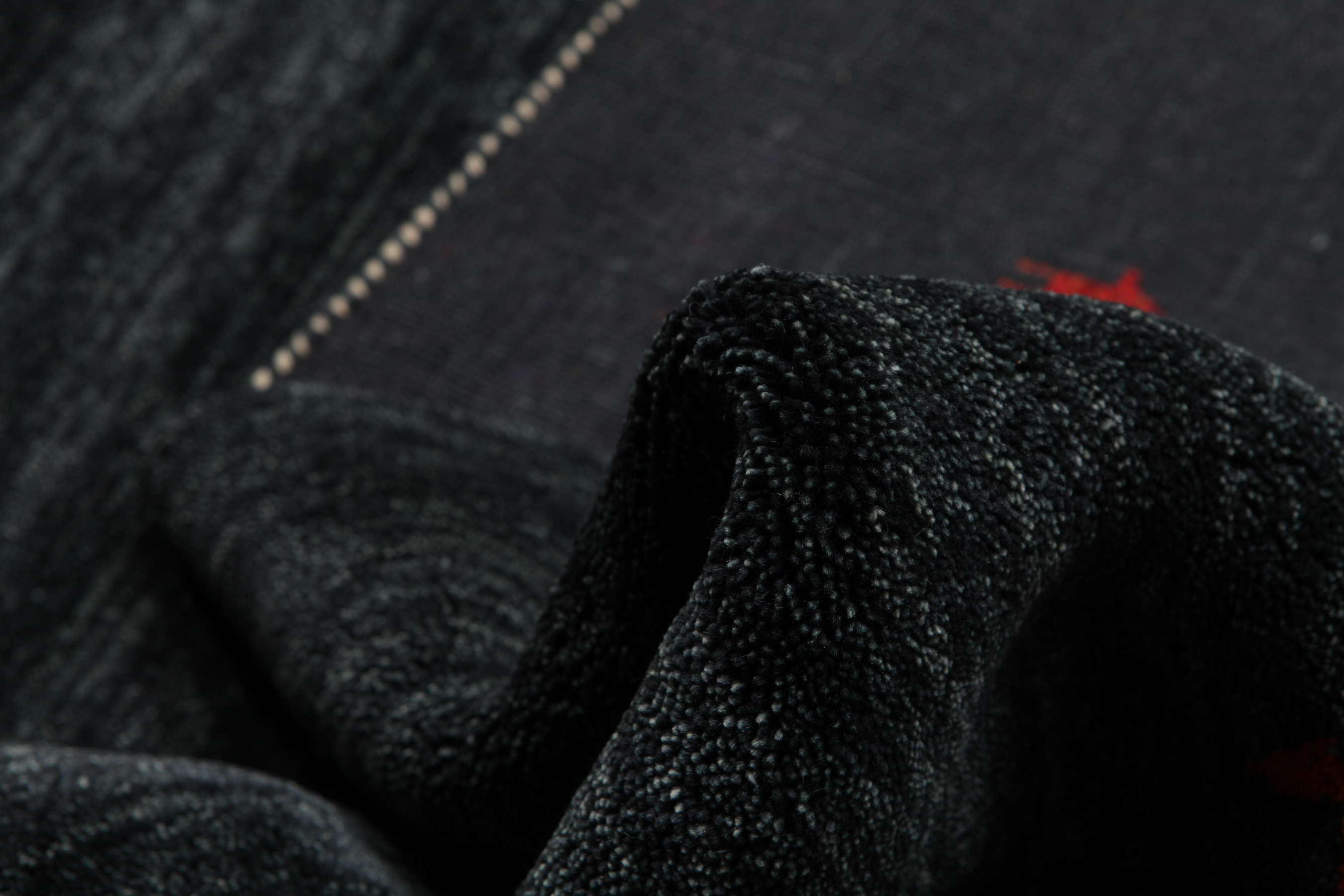 Gabbeh loom Two Lines - Black / Grey 200 x 200 cm Wool Rug - Rugvista