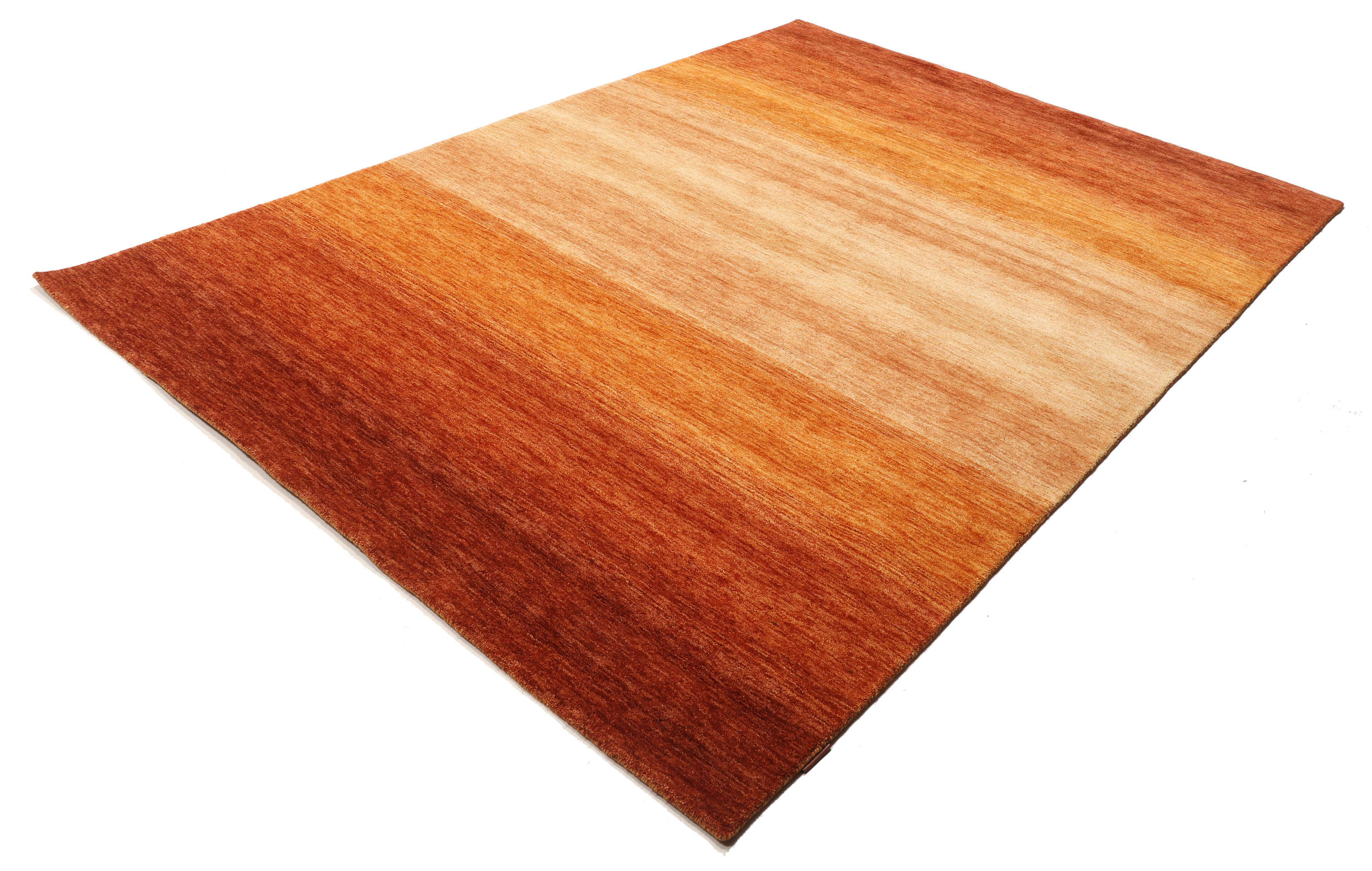 Gabbeh Rainbow - Rust Red 210 x 290 cm Wool Rug - Rugvista