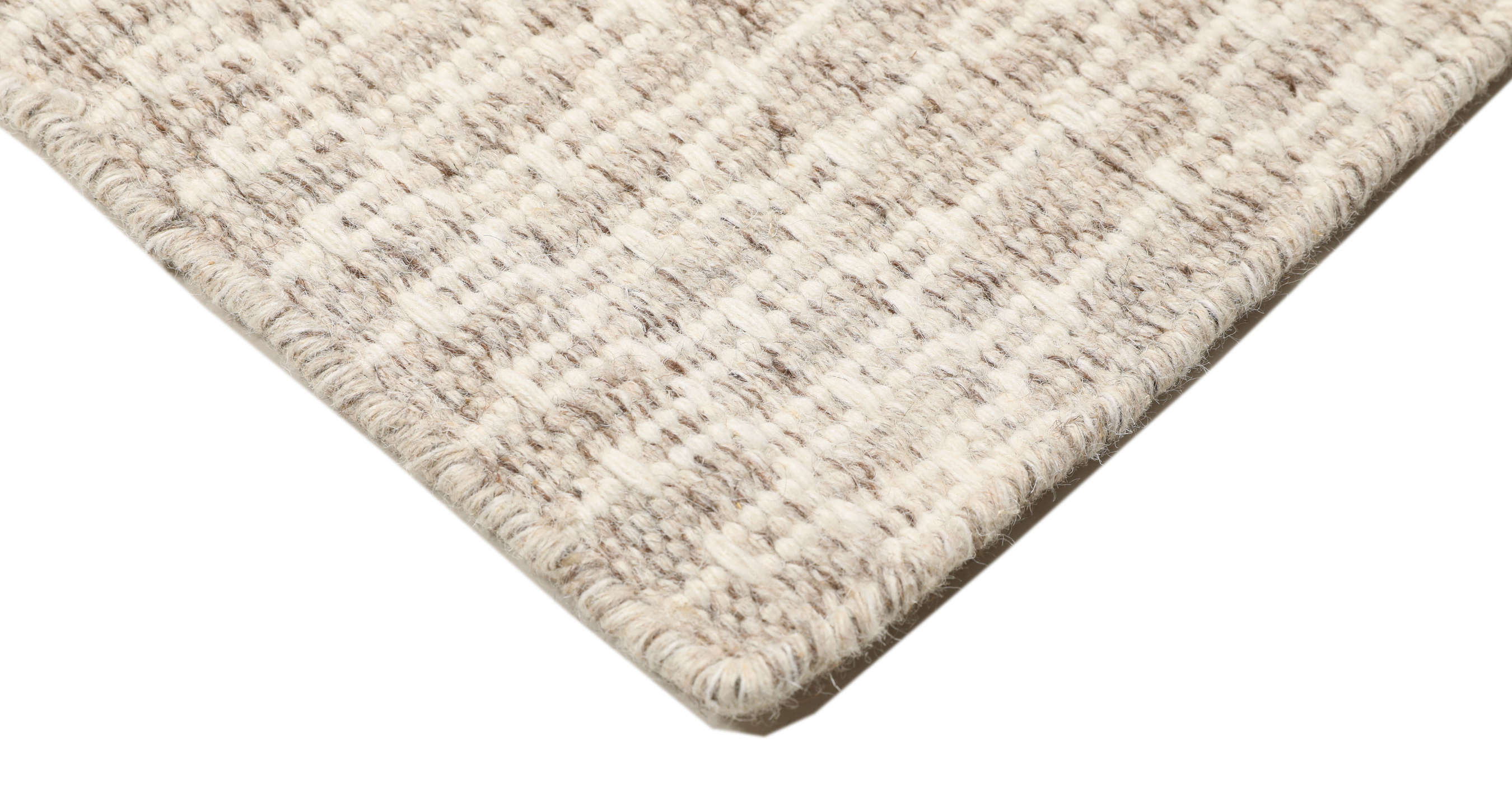 Kilim Long Stitch - Beige 160 x 230 cm Wool Rug - Rugvista