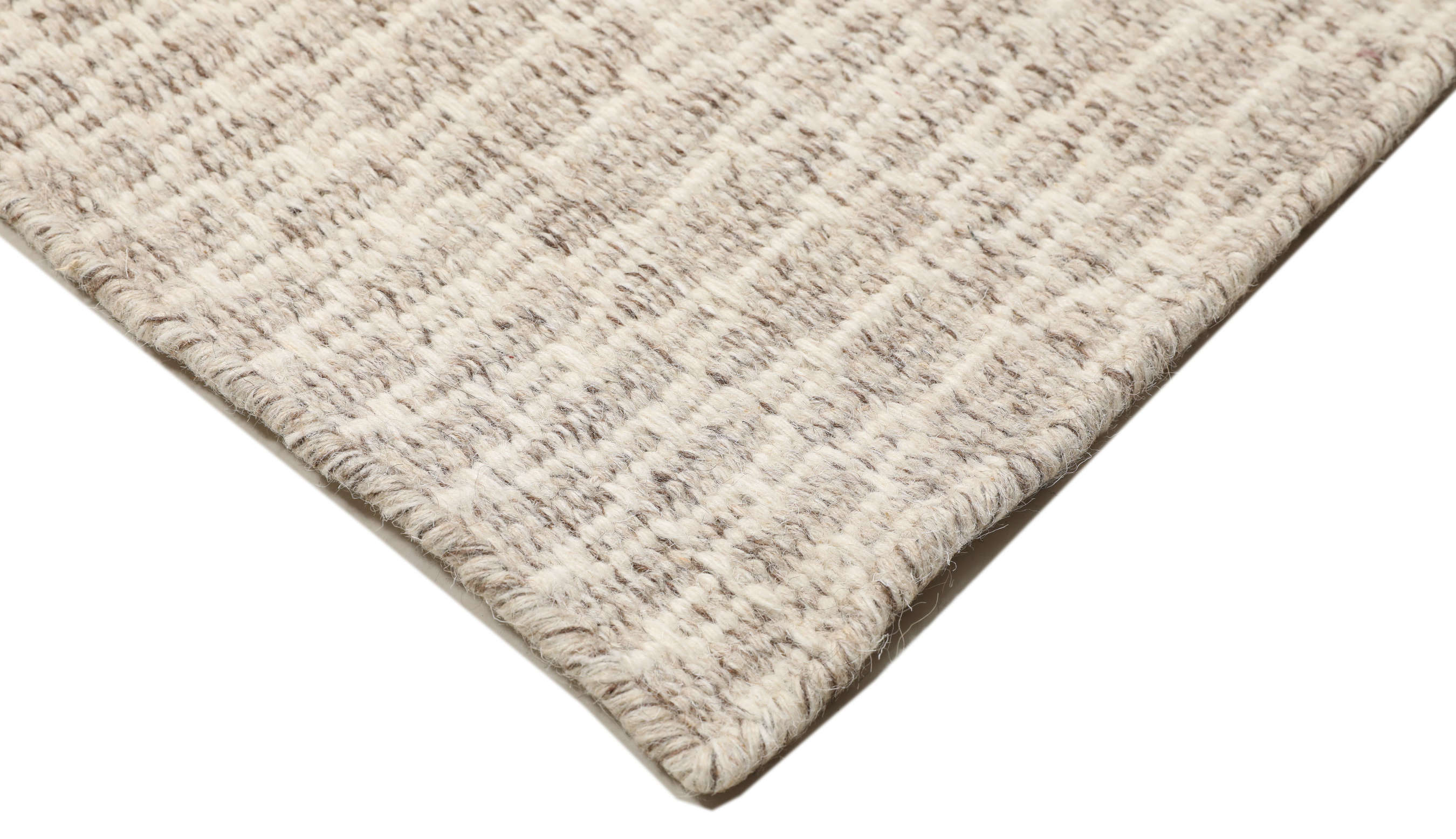 Kilim Long Stitch - Beige 240 x 340 cm Wool Rug - Rugvista