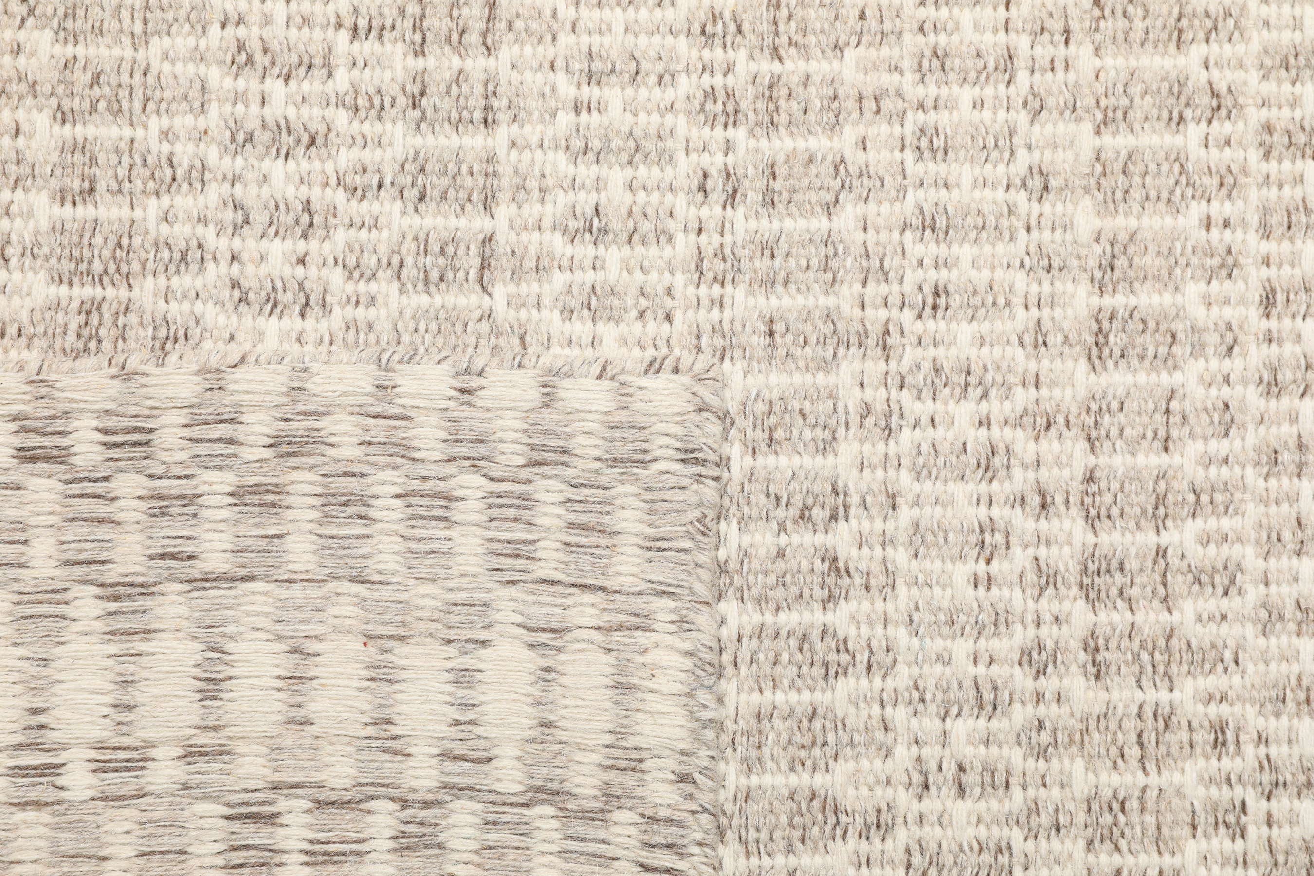 Kilim Long Stitch - Beige 240 x 340 cm Wool Rug - Rugvista