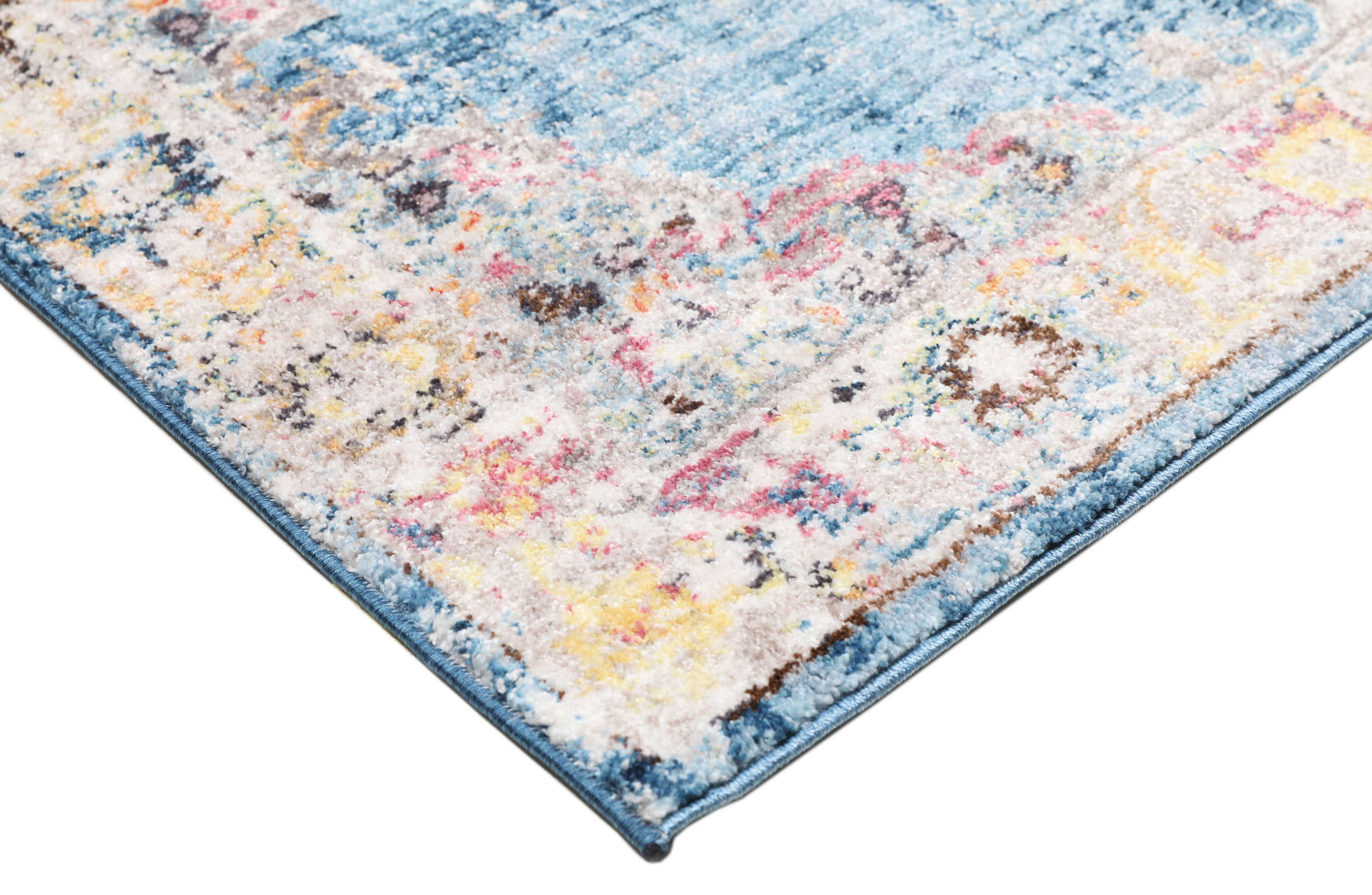 Cornelia - Blue / Multicolor, Runner 80 x 300 cm Rug - Rugvista