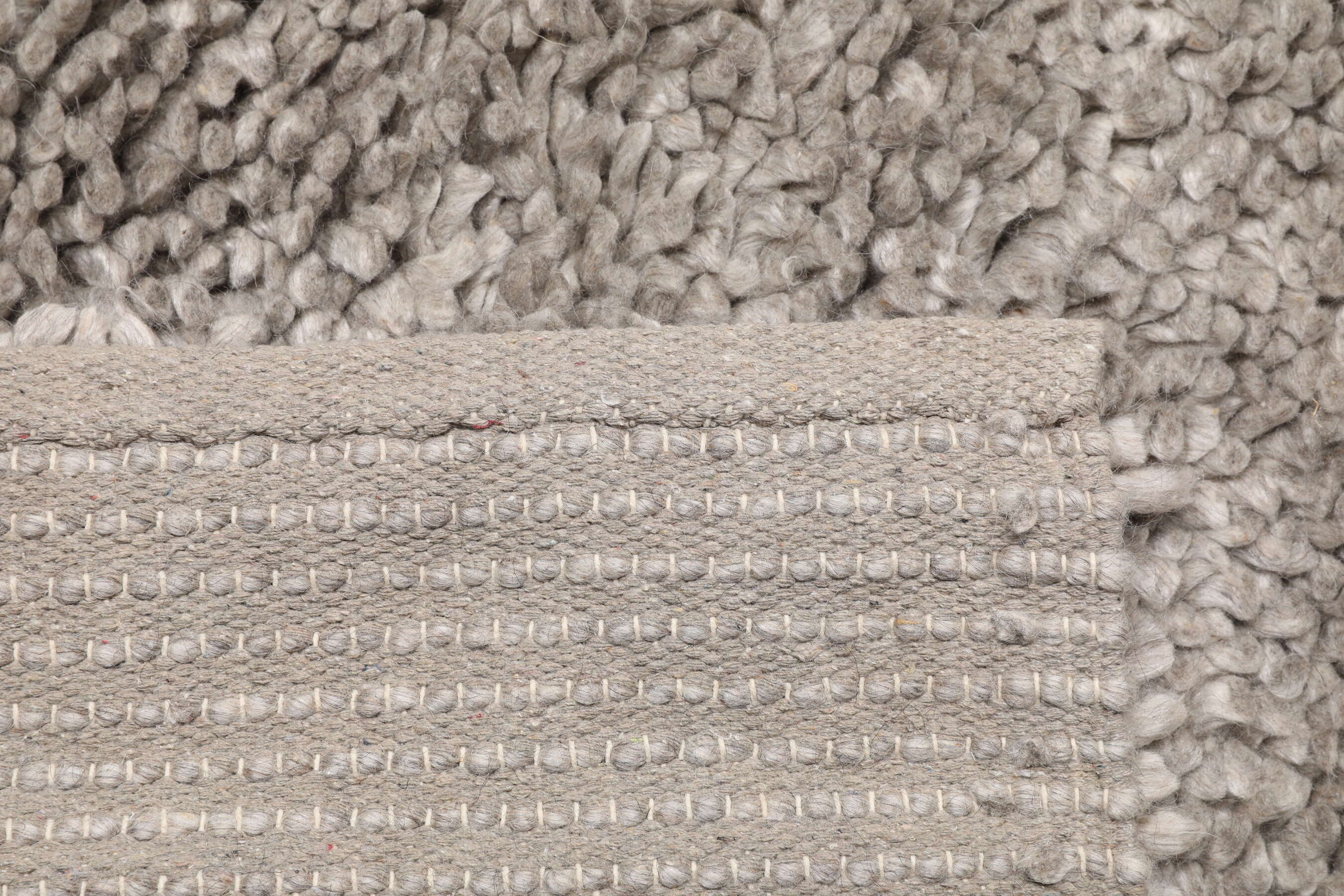 Stick Saggi - Greige 210 x 290 cm Wool Rug - Rugvista