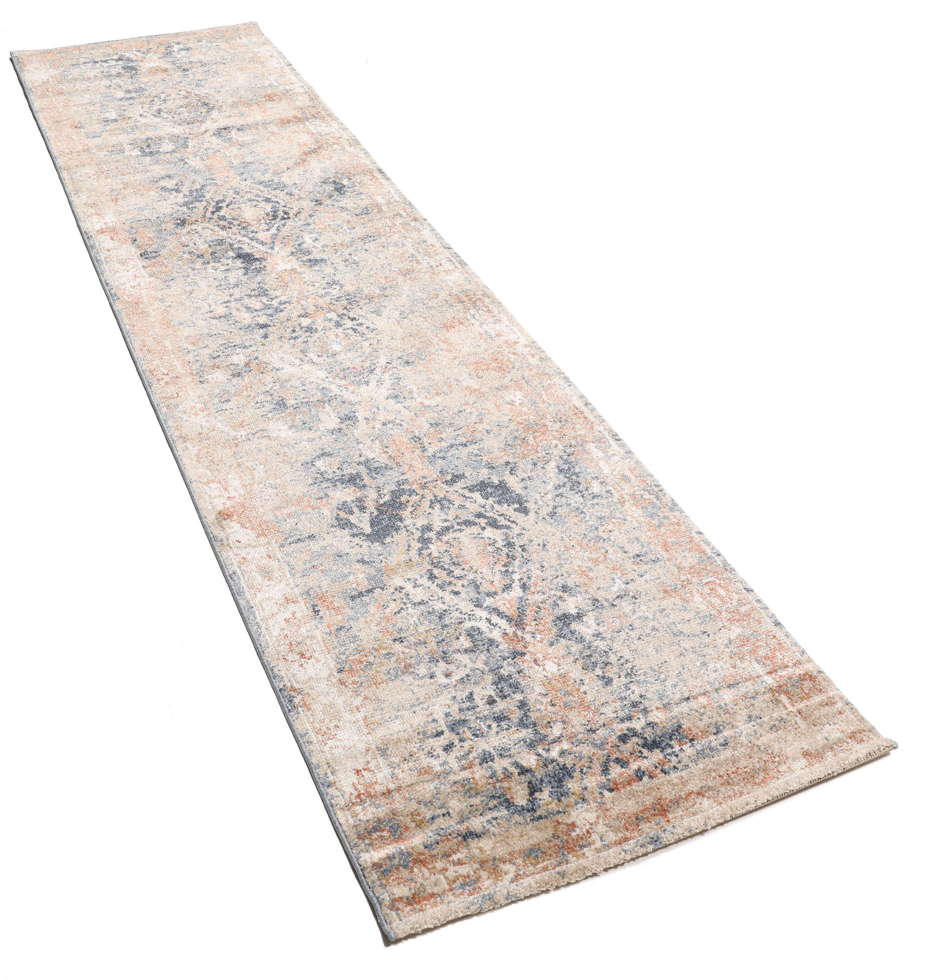 Talitha - Blue / Beige, Runner 80 x 300 cm Rug - Rugvista