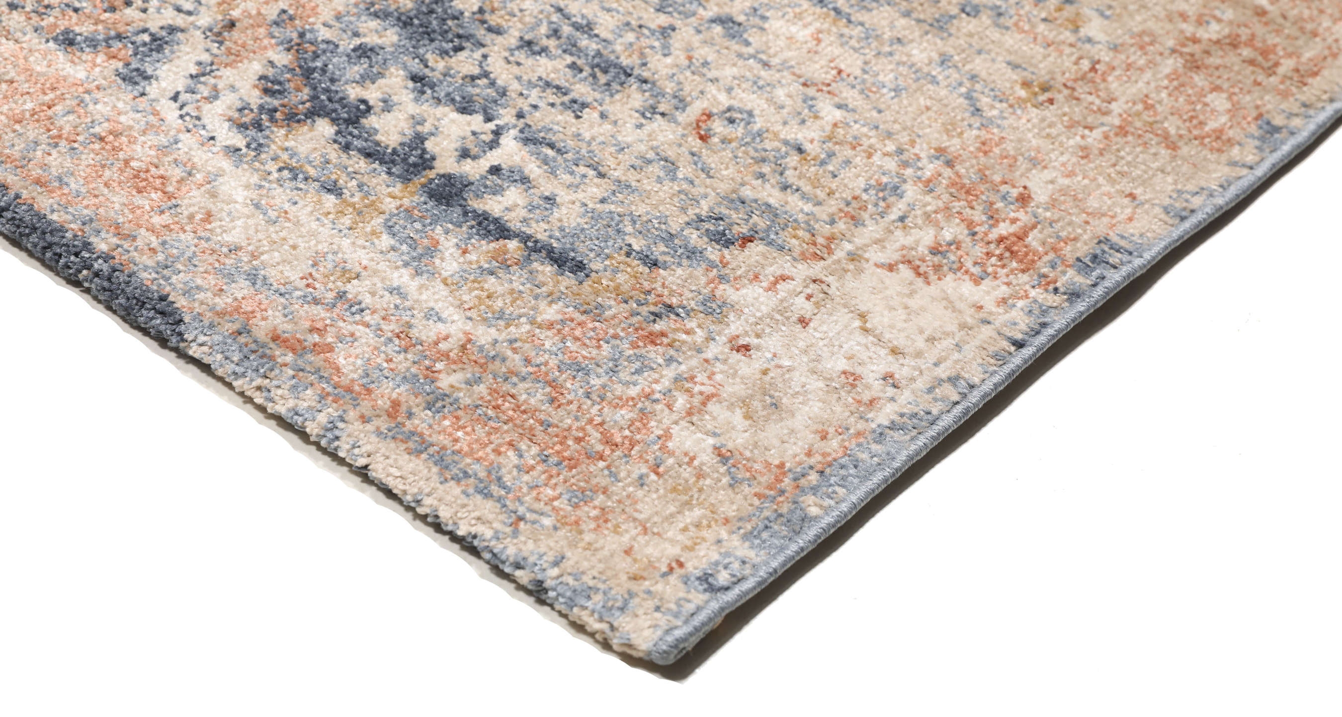 Talitha - Blue / Beige, Runner 80 x 300 cm Rug - Rugvista