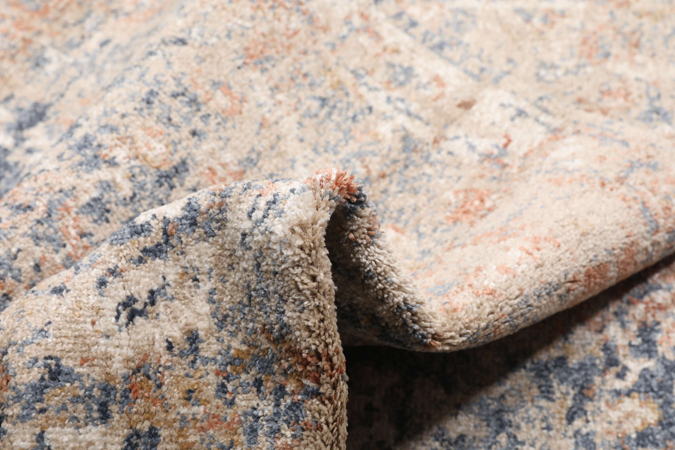 Talitha - Blue / Beige, Runner 80 x 300 cm Rug - Rugvista