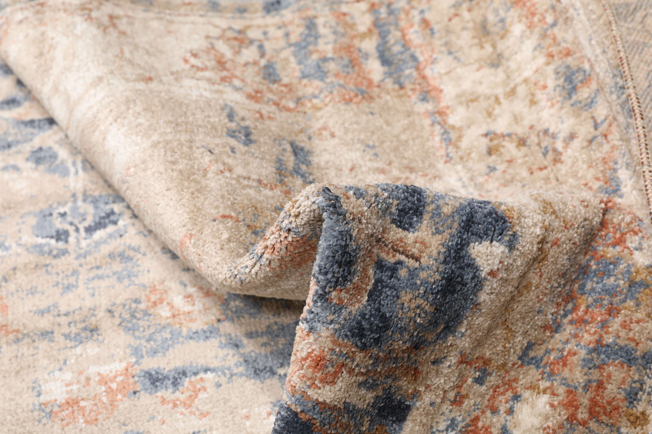 Talitha - Blue / Beige 200 x 200 cm Rug - Rugvista