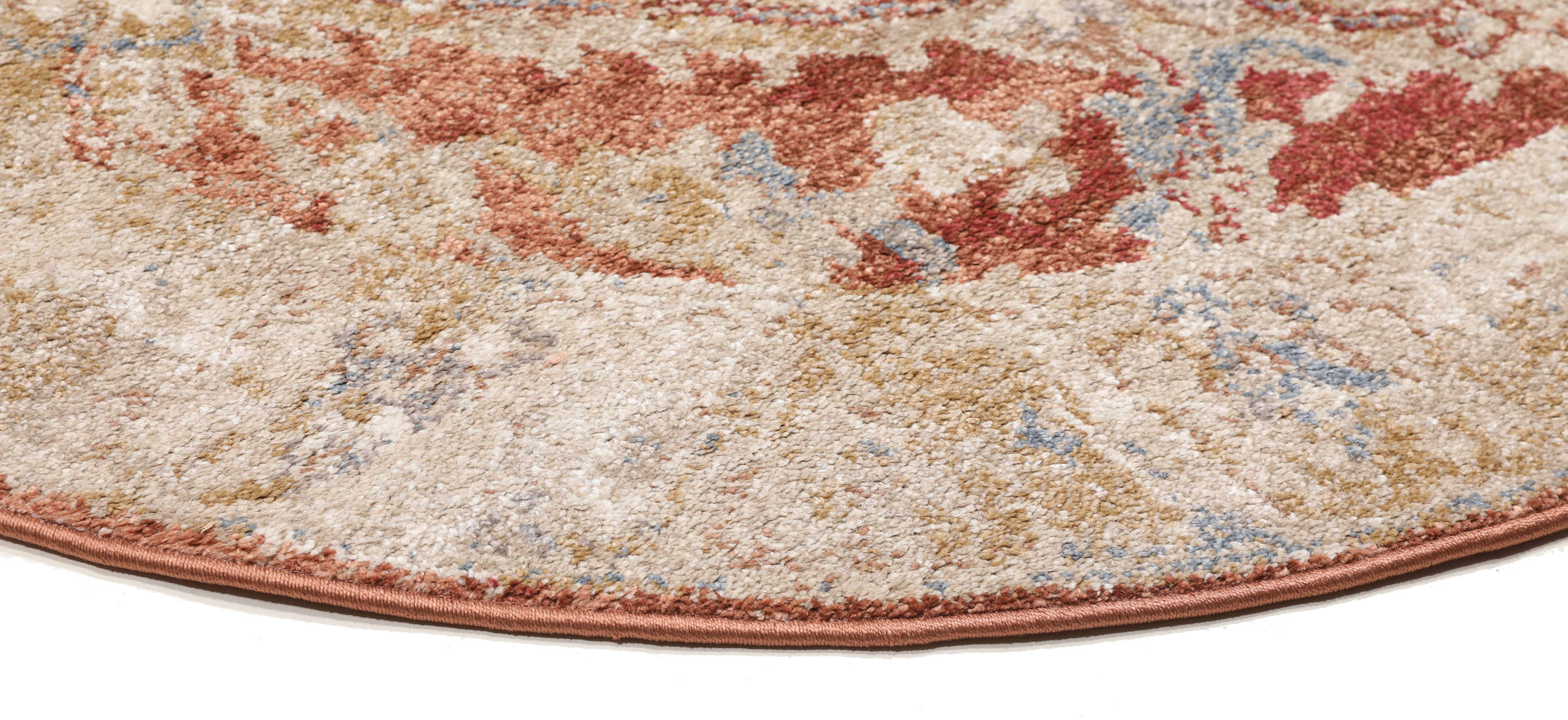 Talitha - Terracotta, Round Ø 150 cm Rug - Rugvista