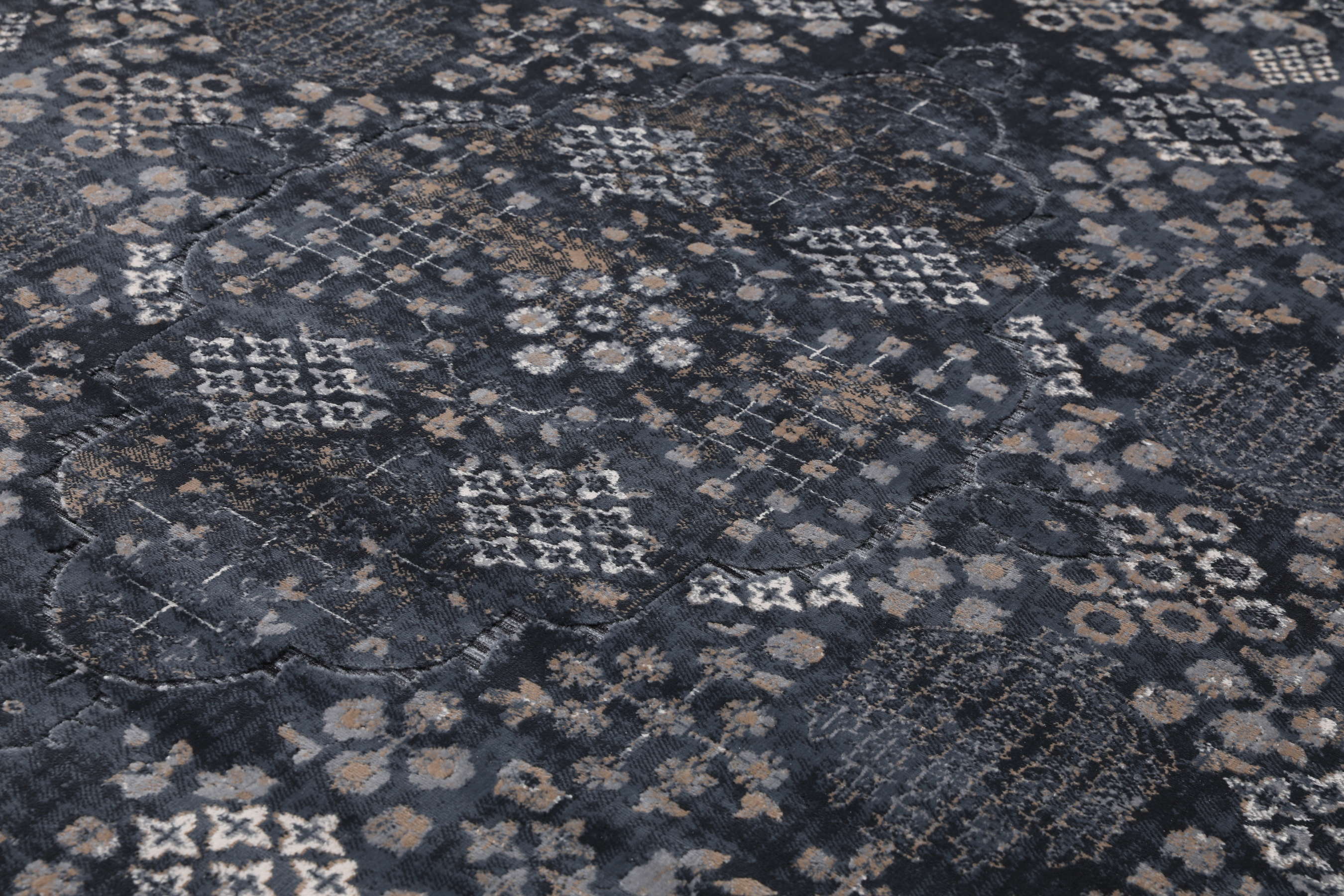 Monza - Dark Grey 250 x 350 cm Rug - Rugvista