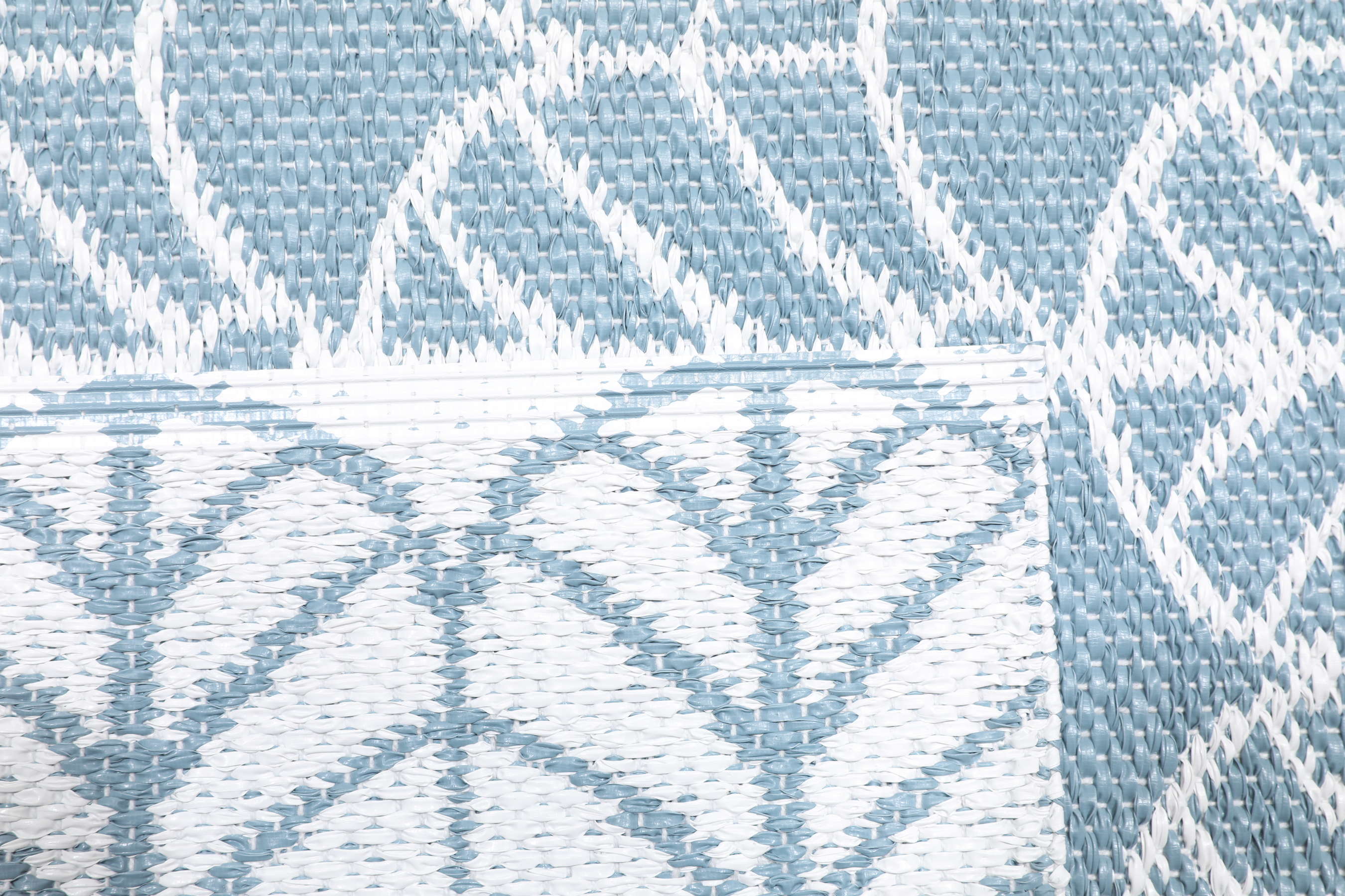 Arch - ブルー, 細長 70 x 200 cm プラスチック絨毯 - Rugvista