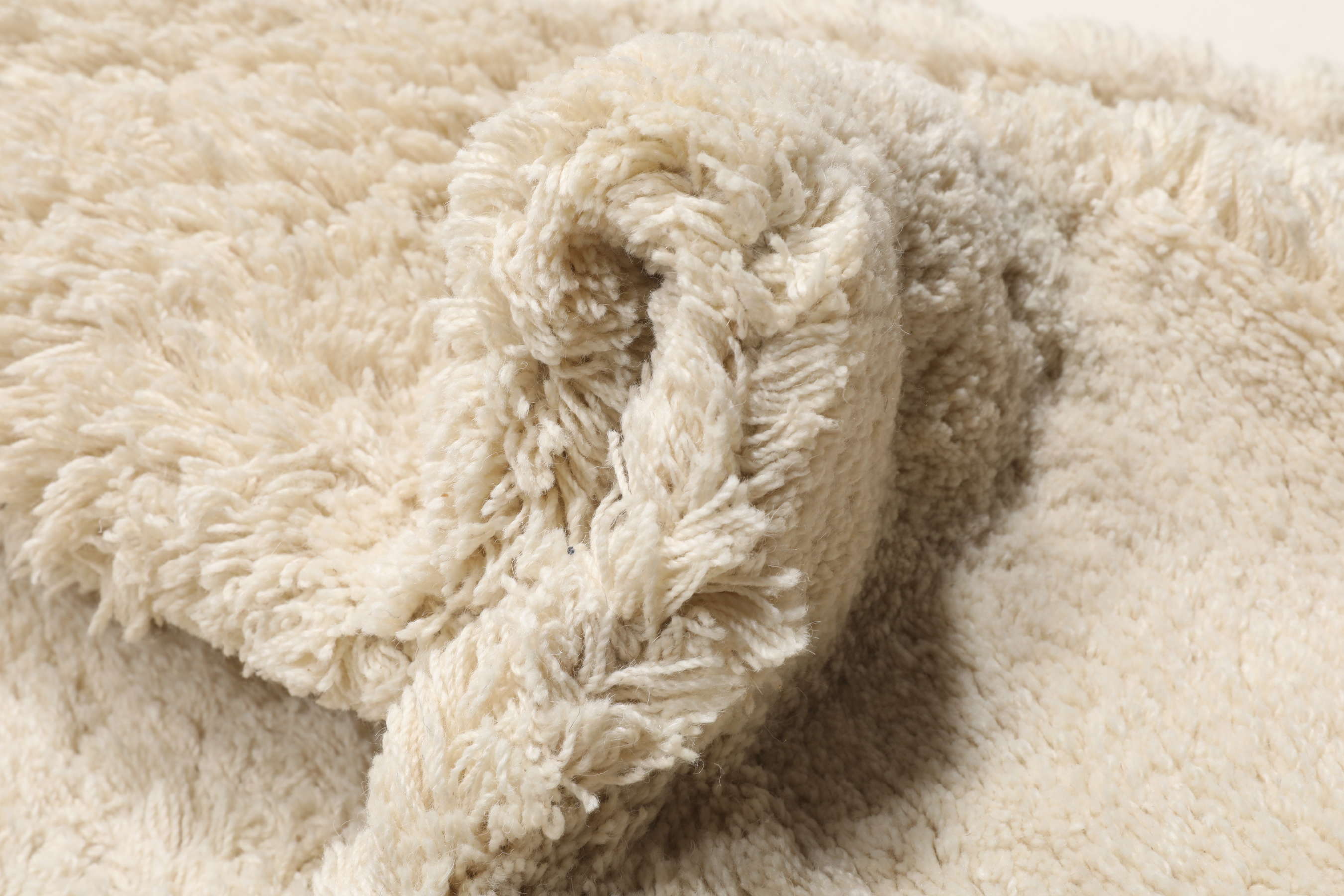 New York - Cream White 300 x 400 cm Wool Rug - Rugvista