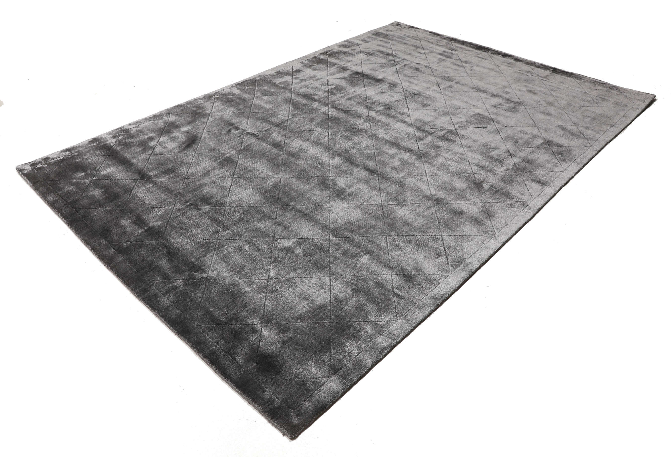 Brooklyn - Grey 300 x 400 cm Viscose Rug - Rugvista