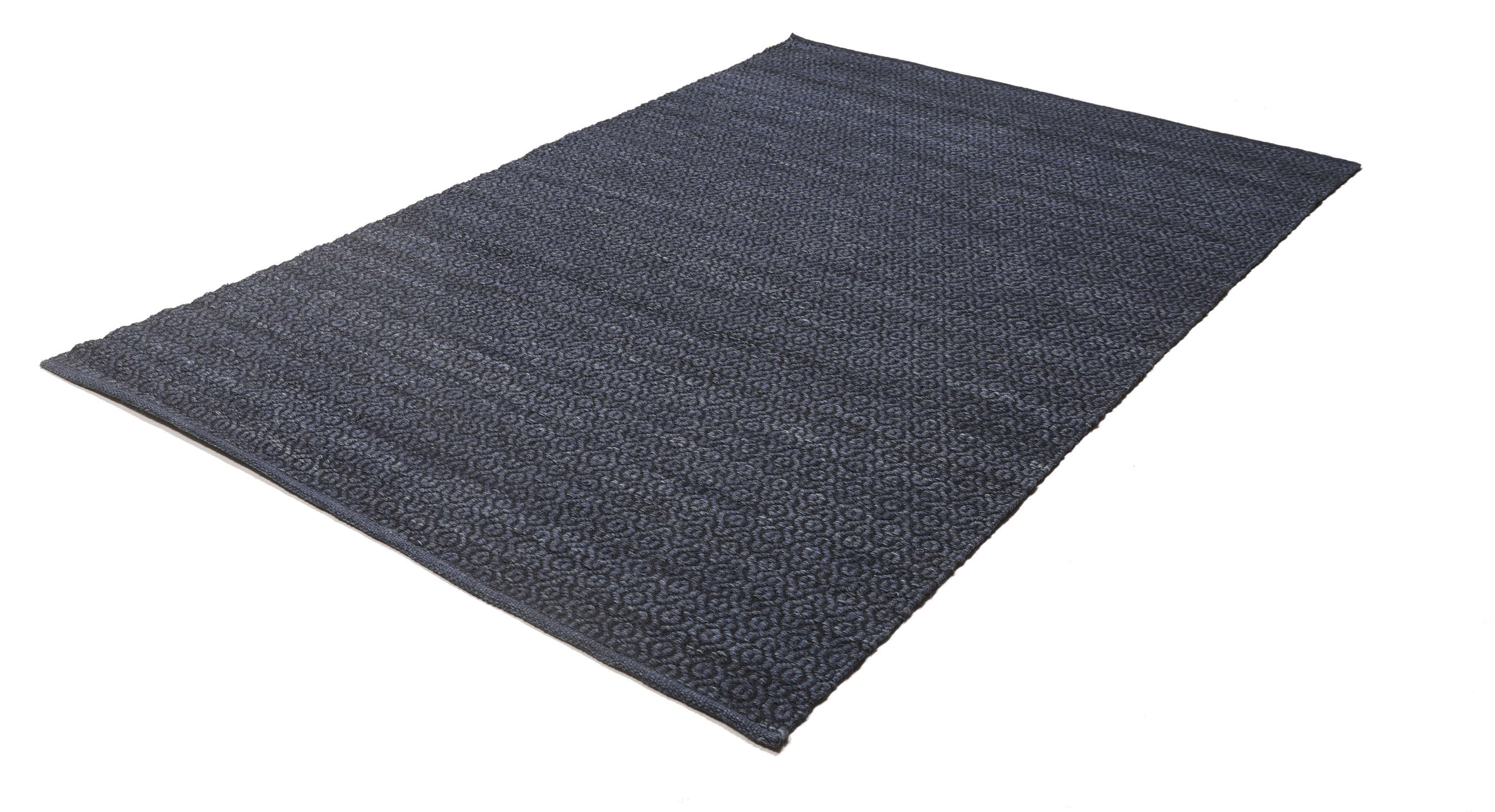 Alva - Blue / Black 160 x 230 cm Wool Rug - Rugvista
