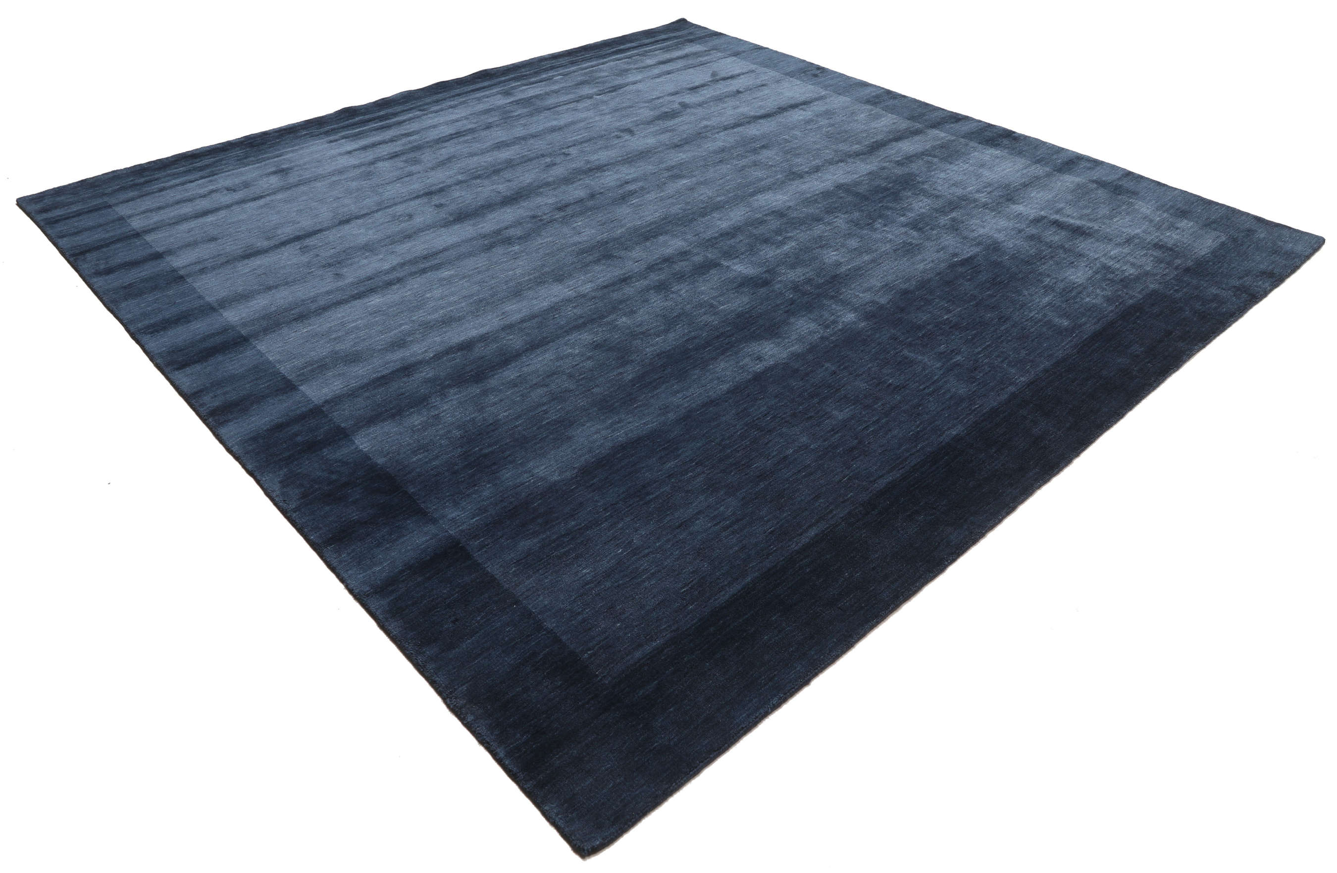 Handloom Frame - Dark Blue 300 x 300 cm Wool Rug - Rugvista