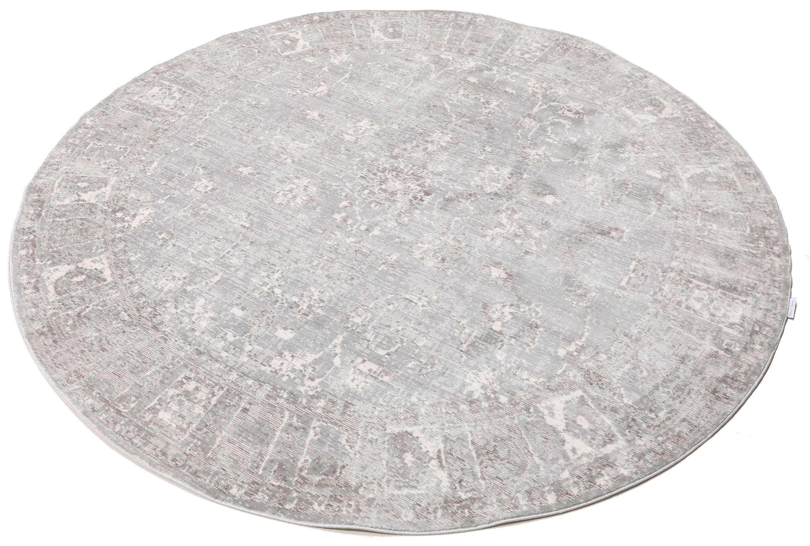 Maharani - Grey, Round Ø 200 cm Rug - Rugvista