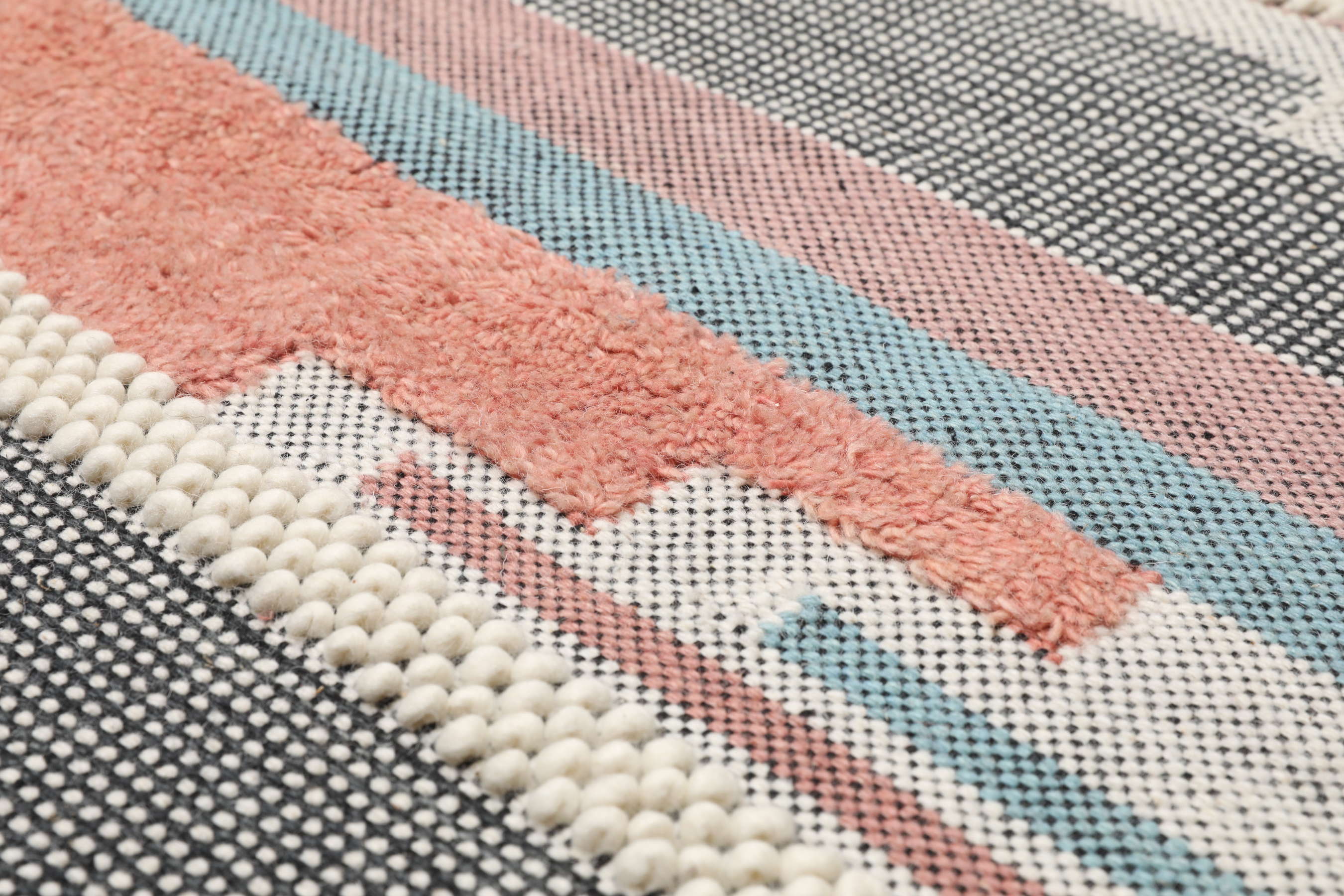 Misha - Pink 140 x 200 cm Wool Rug - Rugvista