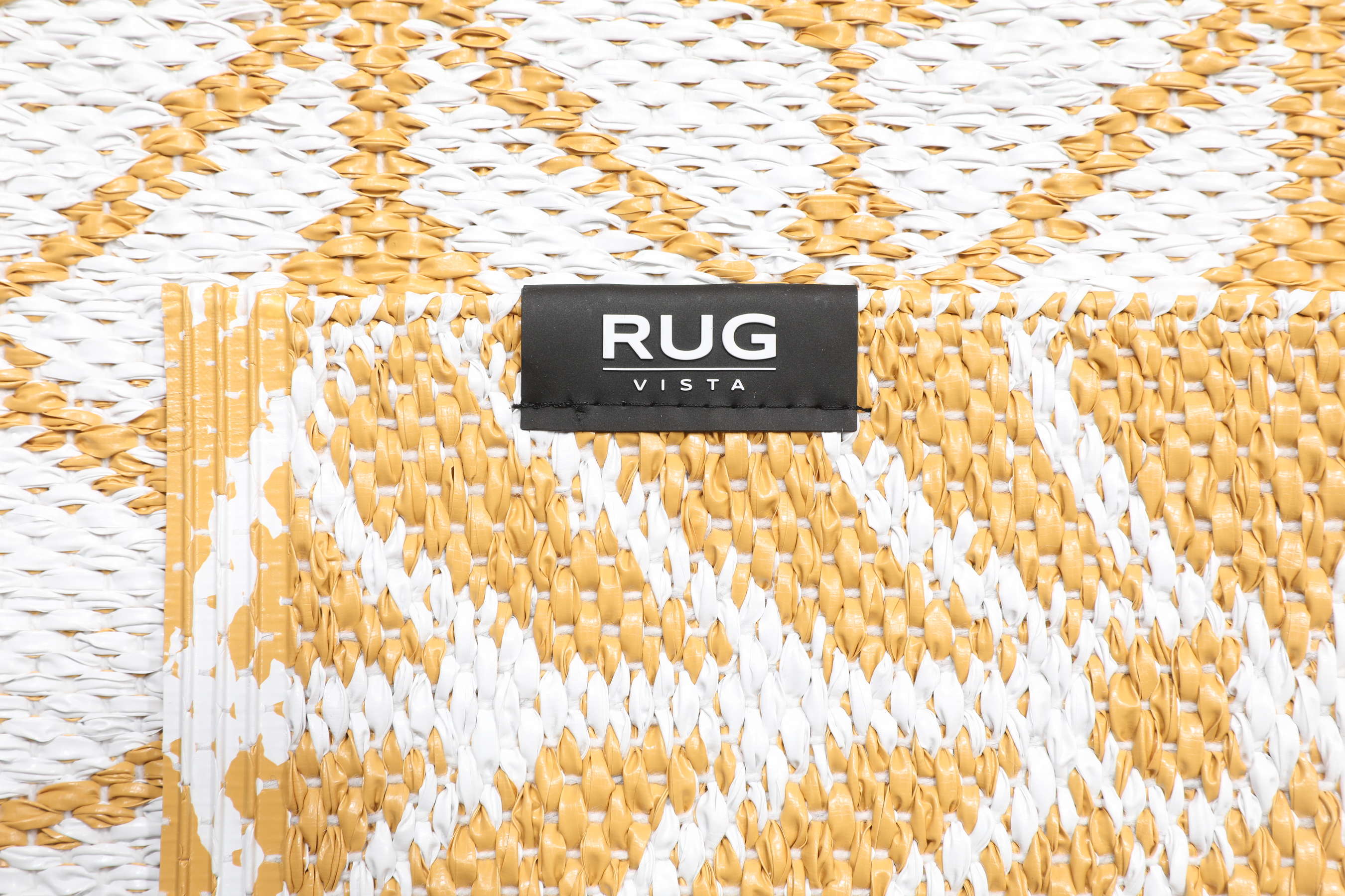 Arch - イエロー, 細長 70 x 200 cm プラスチック絨毯 - Rugvista