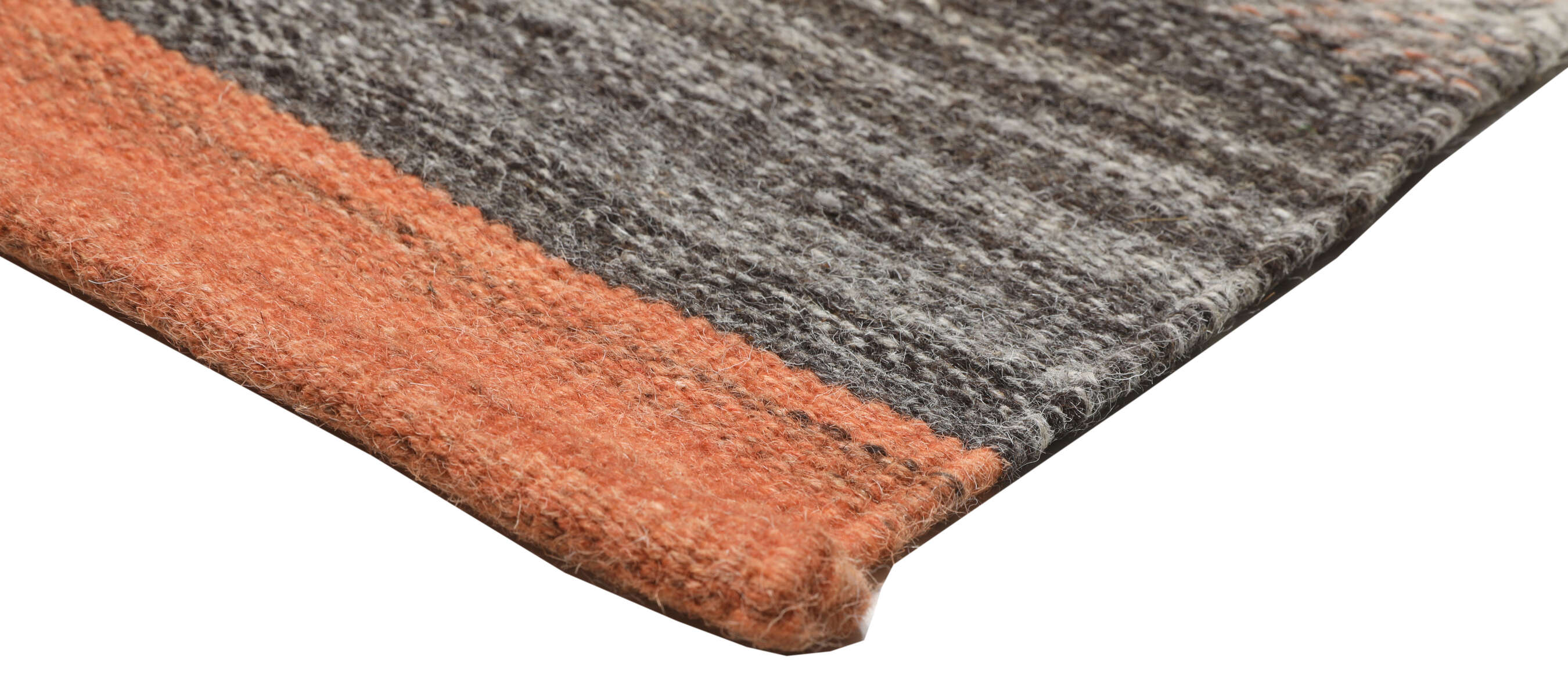 Fenix - Rust Red, Runner 80 x 250 cm Wool Rug - Rugvista