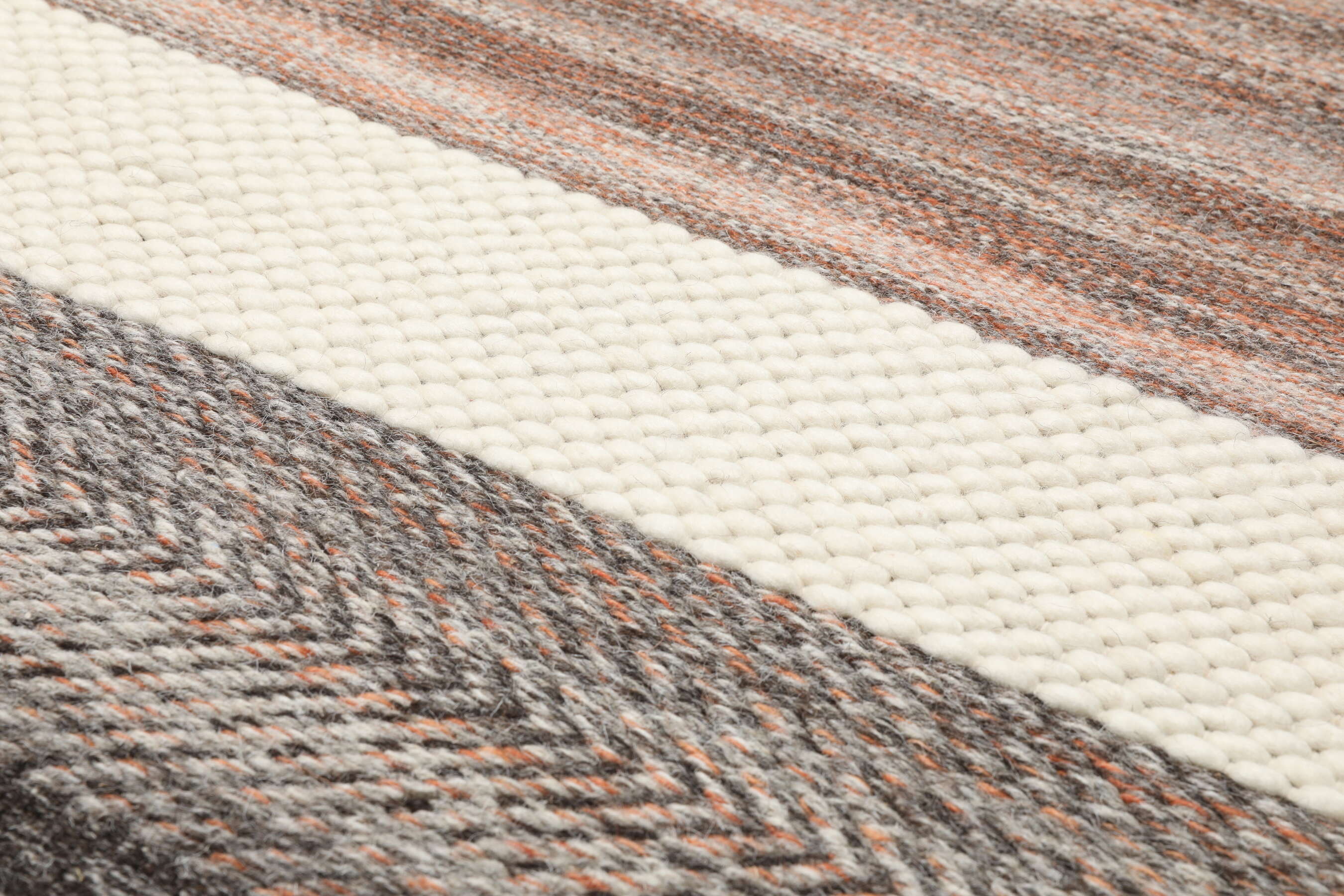 Fenix - Rust Red, Runner 80 x 250 cm Wool Rug - Rugvista