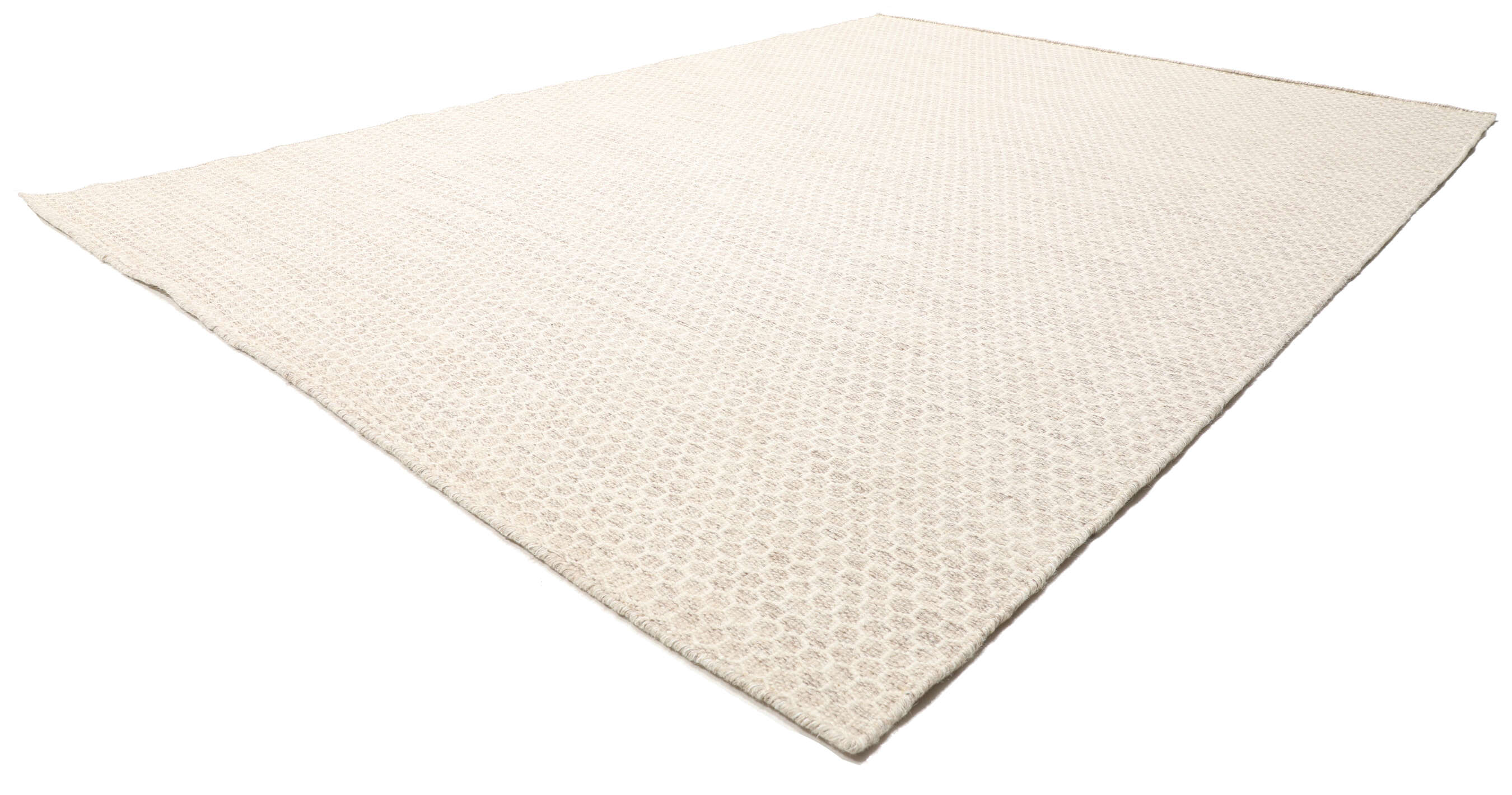 Kilim Honey Comb - Beige 290 x 390 cm Wool Rug - Rugvista