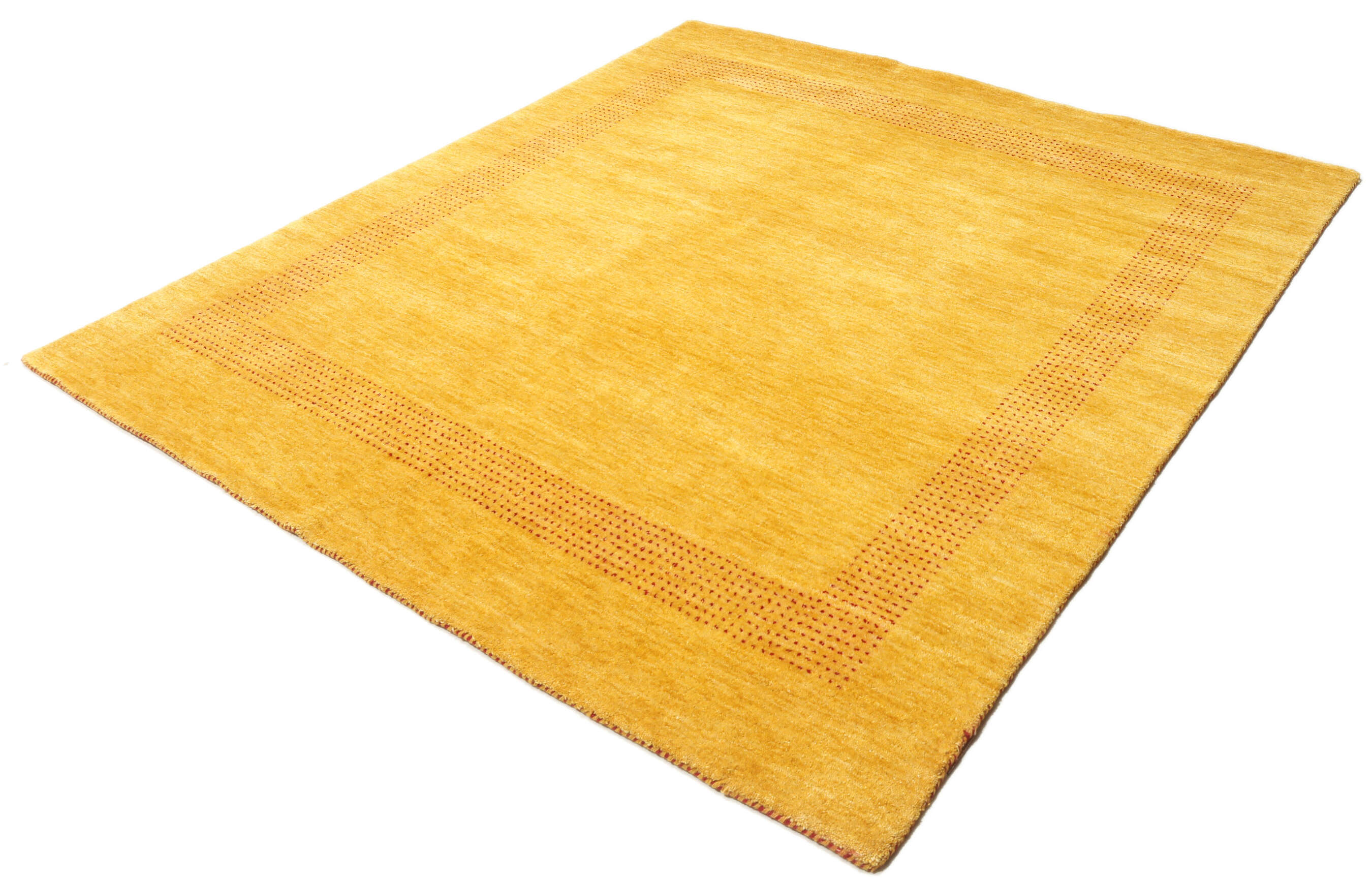 Handloom Gabba - Gold 200 x 200 cm Wool Rug - Rugvista