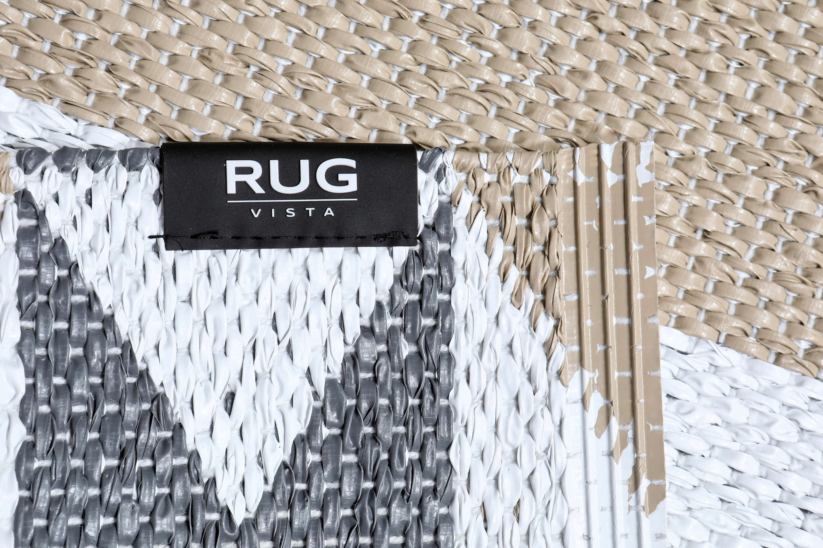 Circus - Beige, Runner 70 x 300 cm Plastic Rug - Rugvista