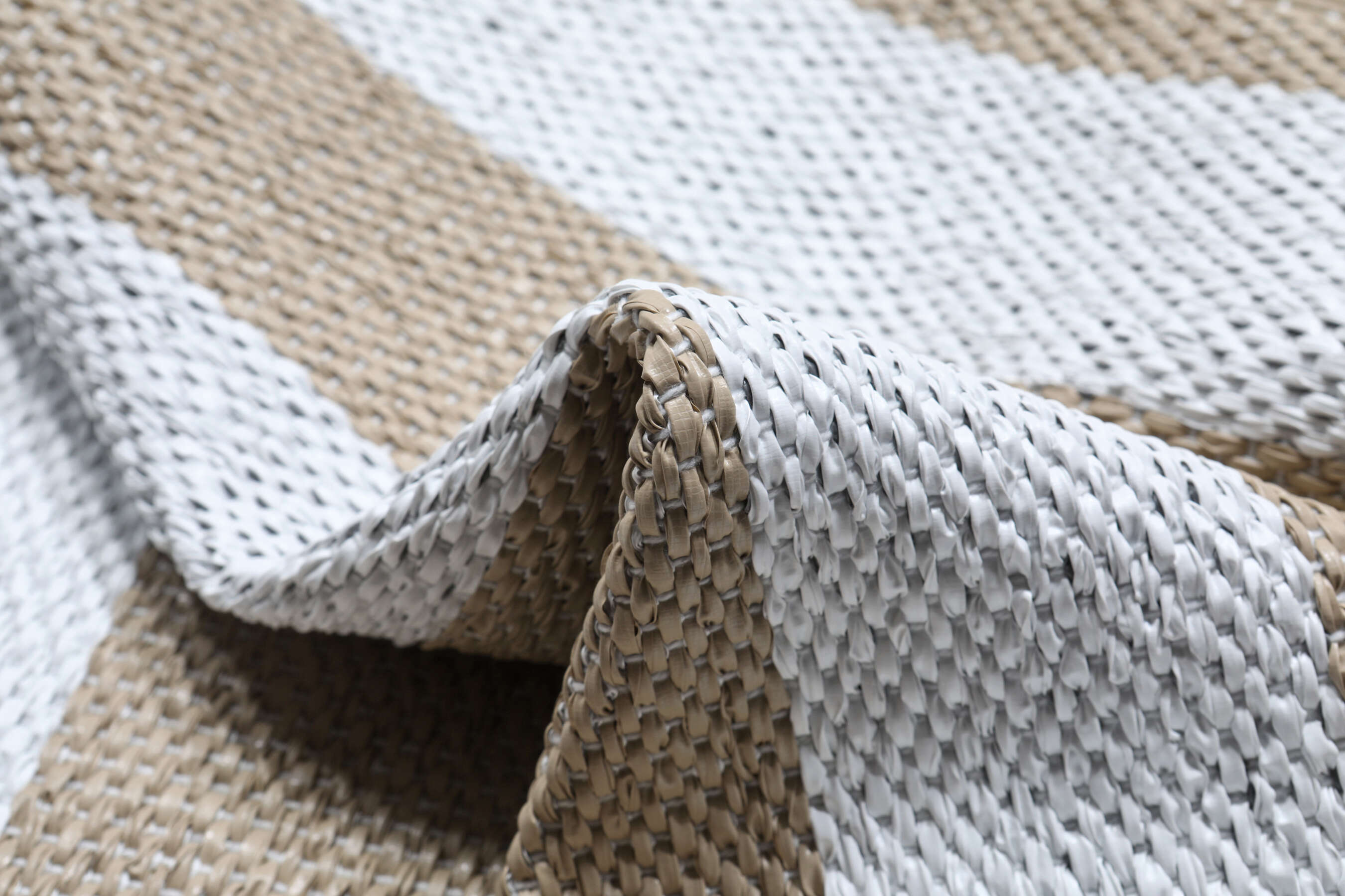 Circus - Beige, Runner 70 x 300 cm Plastic Rug - Rugvista