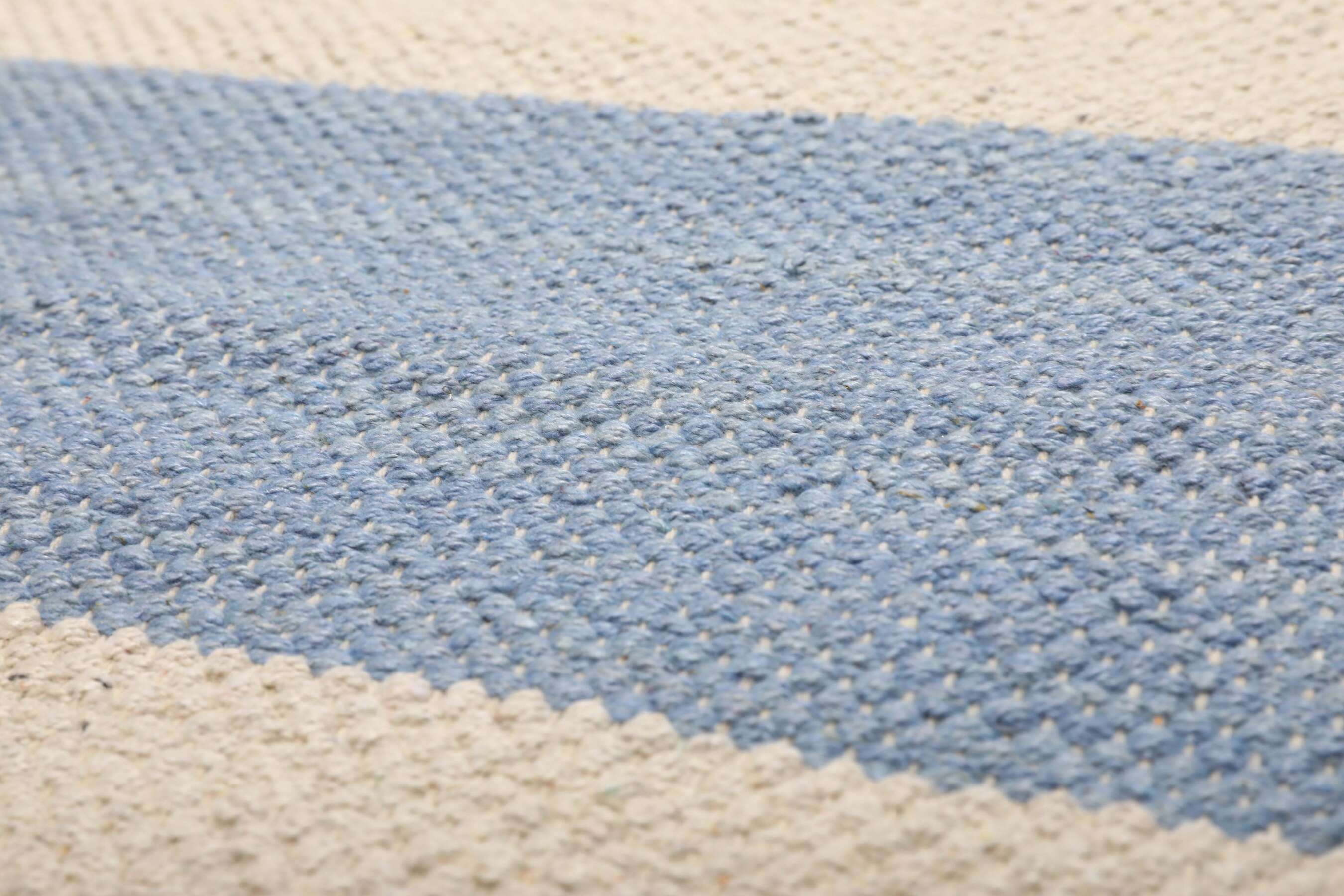 Rugvista Essential - Cotton stripe - Light Blue, Runner 80 x 300 cm ...