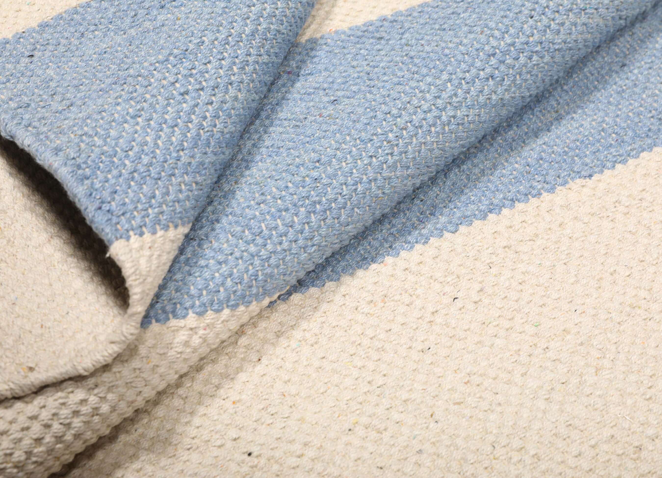 Rugvista Essential - Cotton stripe - Light Blue, Runner 80 x 300 cm ...
