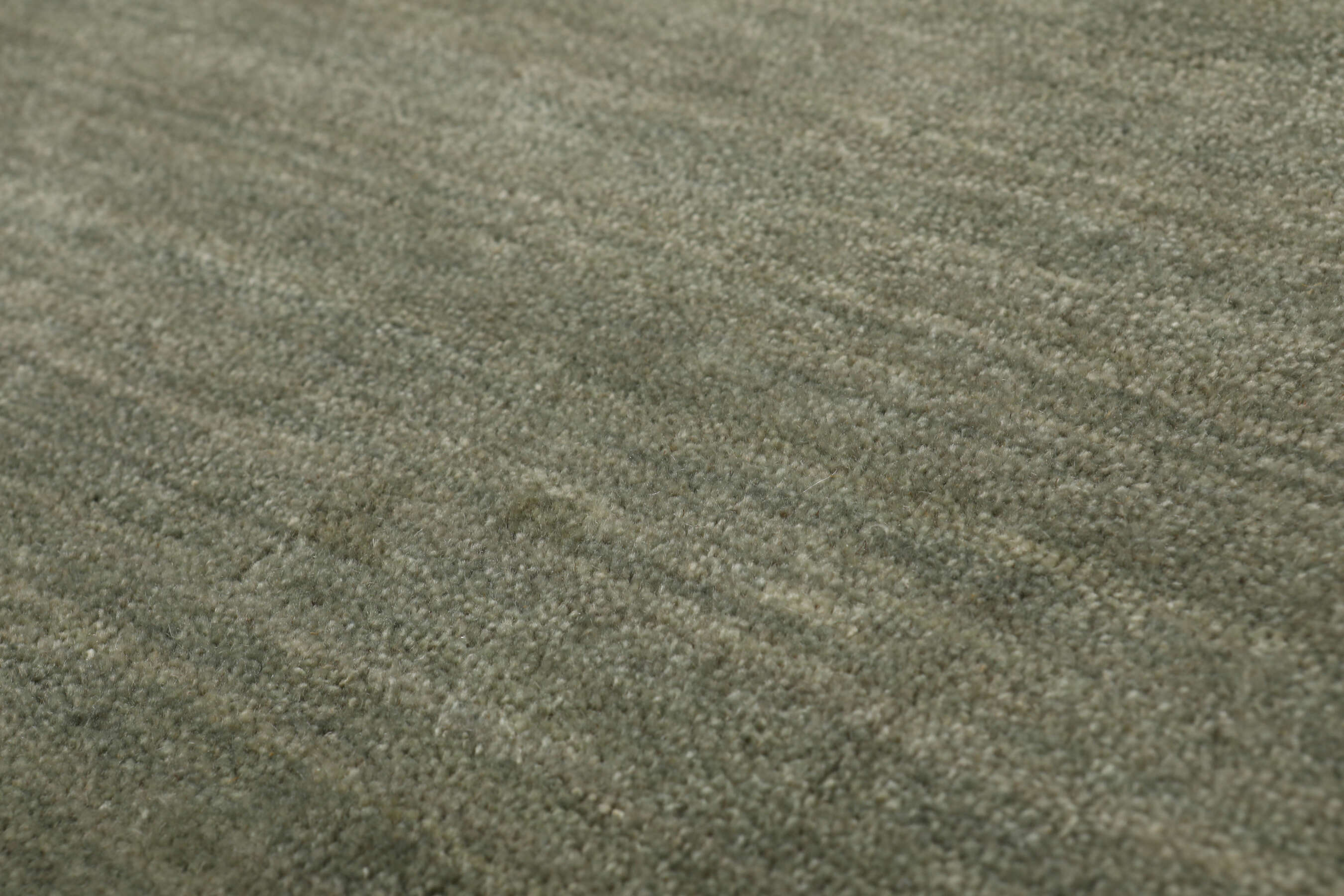 Handloom - Light Green, Round Ø 200 cm Wool Rug - Rugvista