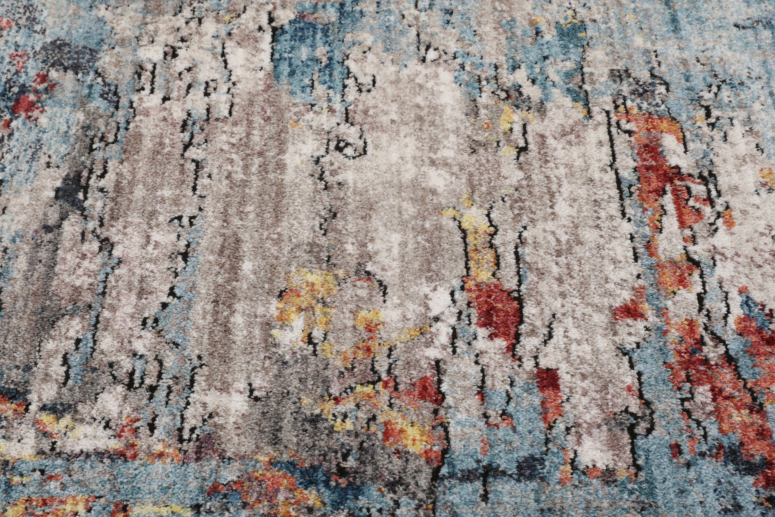 Lorentz - Grey / Multicolor, Runner 80 x 250 cm Rug - Rugvista