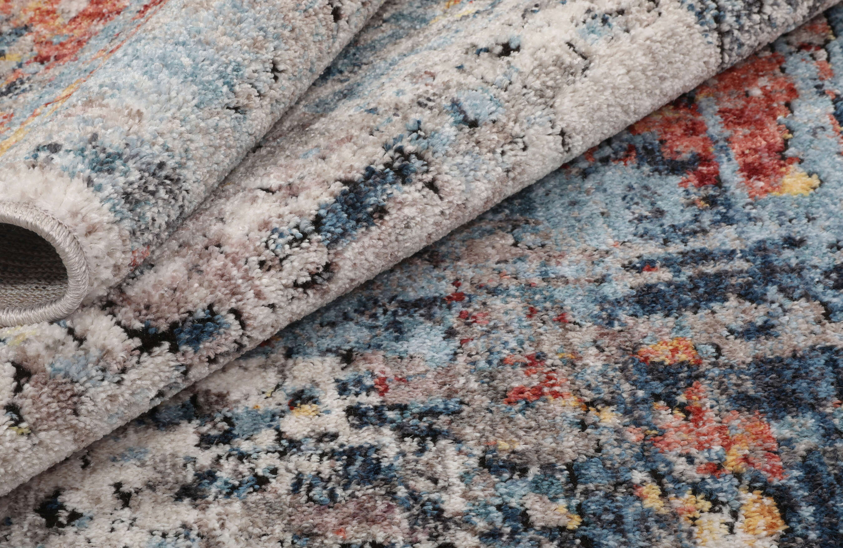 Lorentz - Grey / Multicolor, Runner 80 x 250 cm Rug - Rugvista