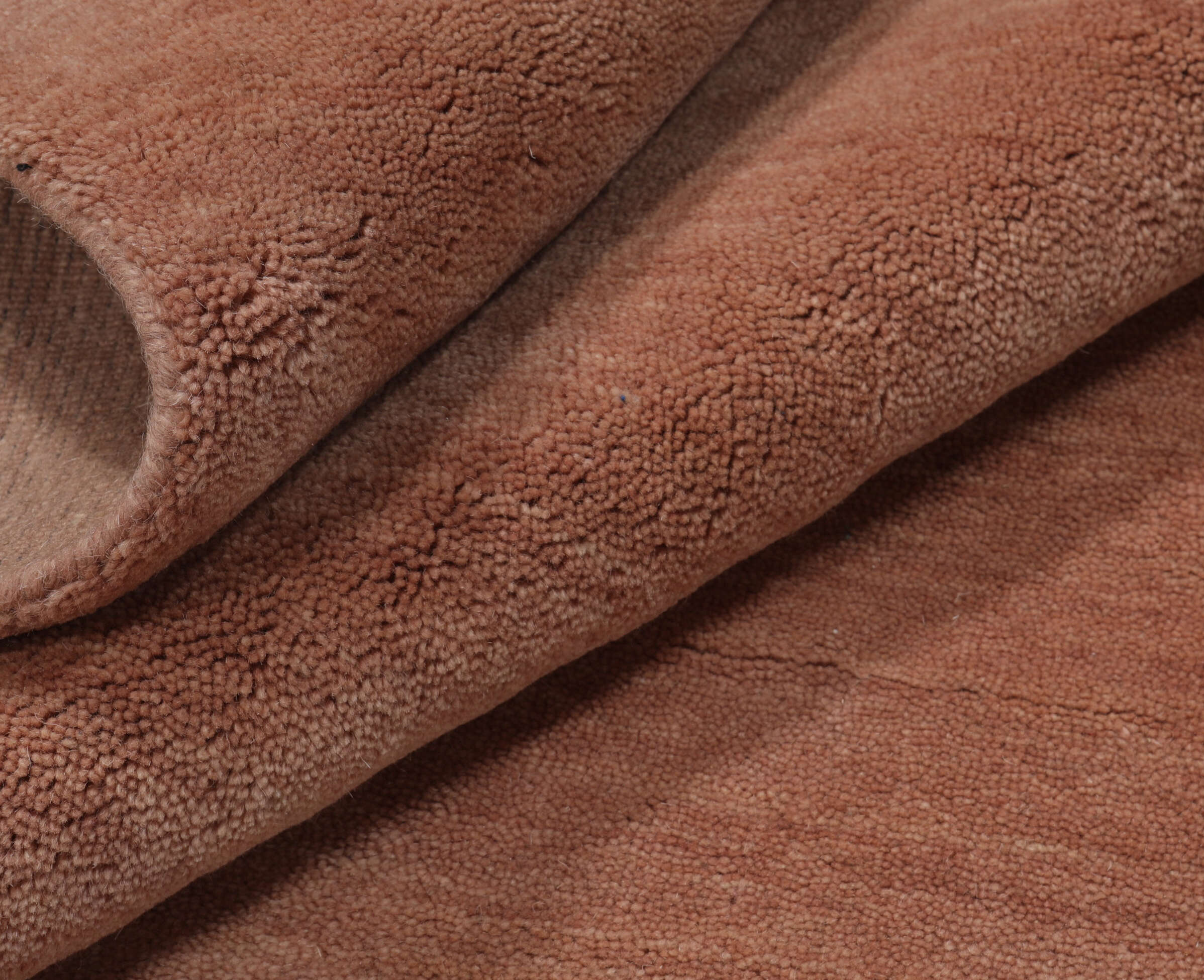 Handloom fringes - Terracotta 300 x 400 cm Wool Rug - Rugvista