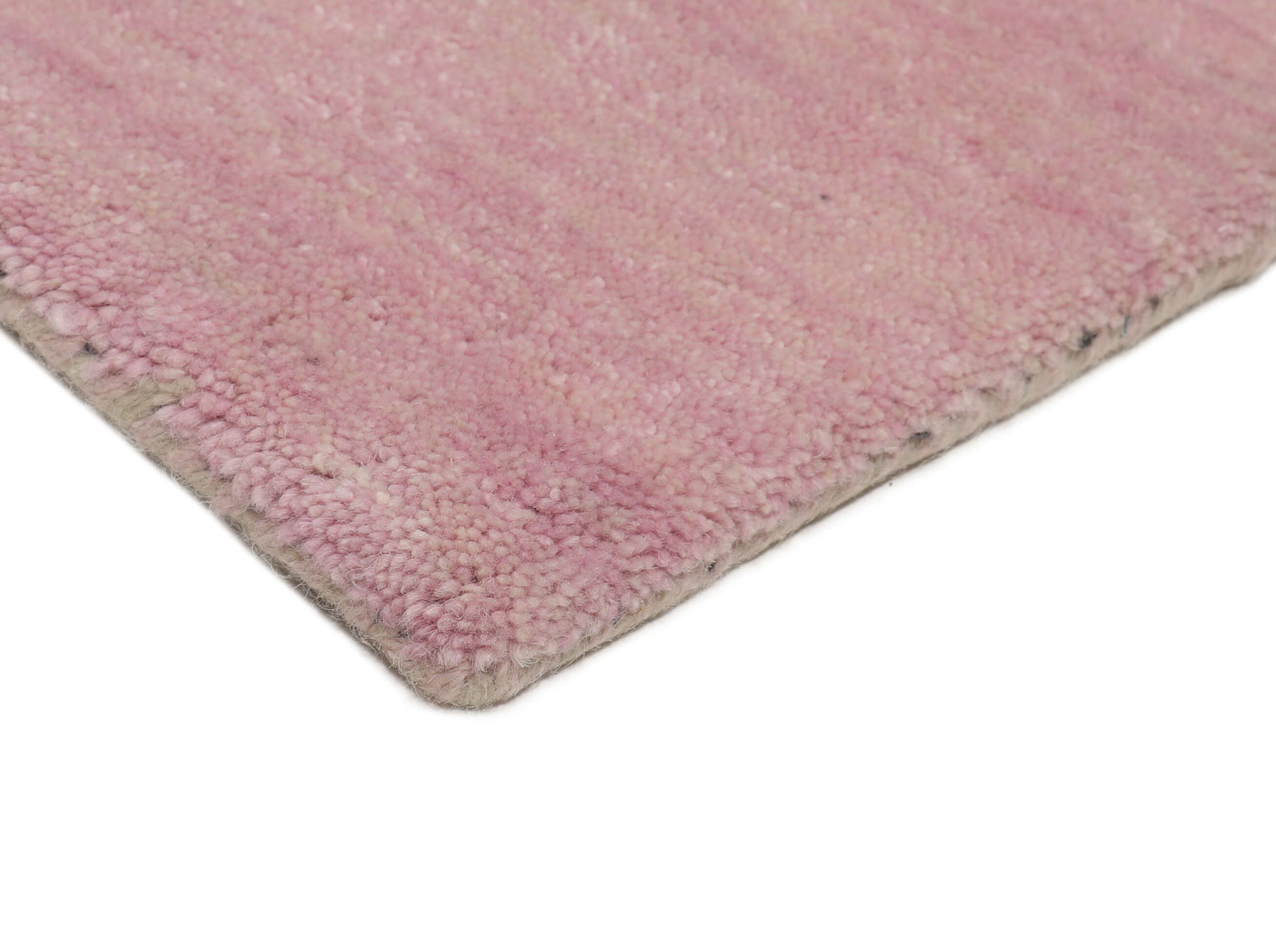 Gabbeh loom Two Lines - Pink 160 x 230 cm Wool Rug - Rugvista