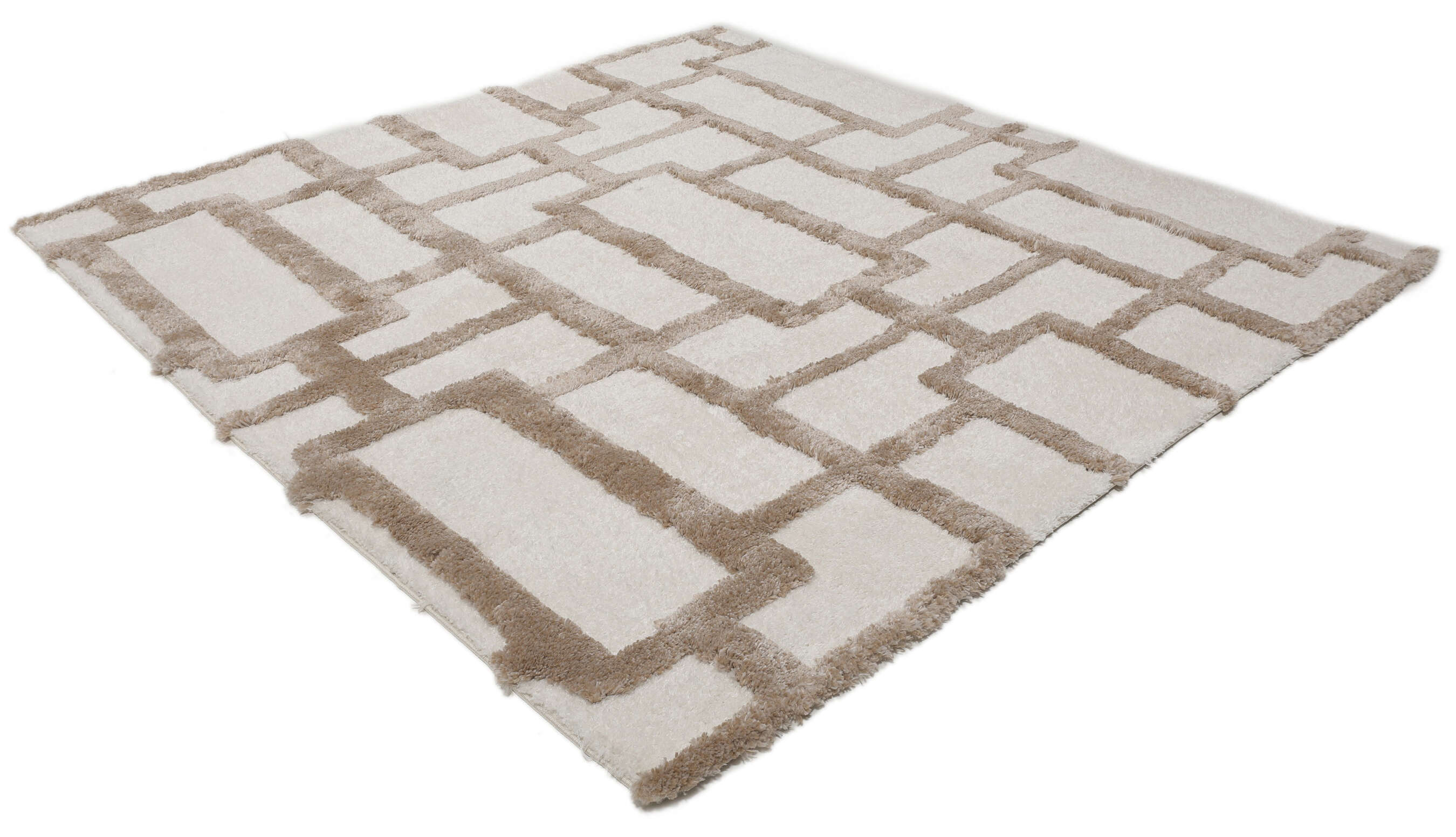 Lalique - Off White / Beige 240 x 240 cm Rug - Rugvista